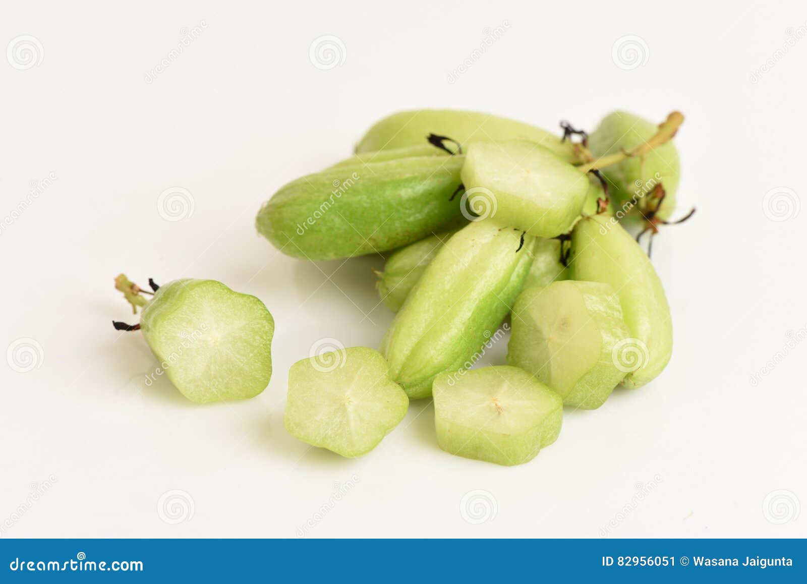 Bilimbi Fruits On Tree. Sour Fruit. Averrhoa Bilimbi. Belimbing. Fruit ...