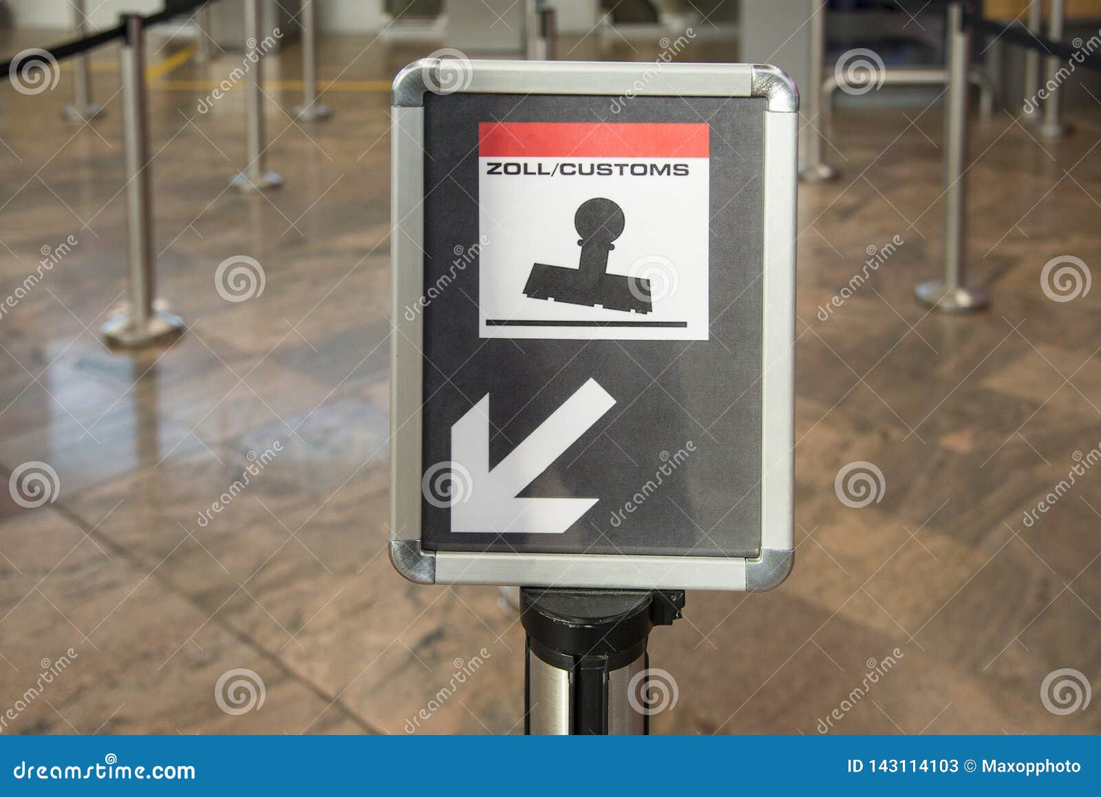 Airport Customs Sign