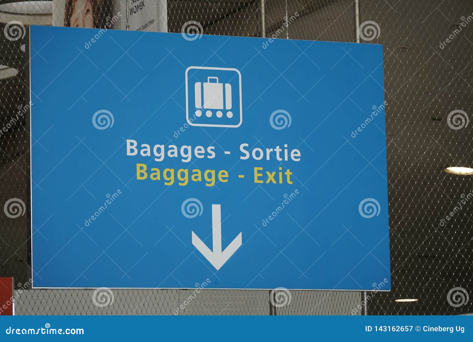Baggage - Exit sign stock image. Image of warning, directional - 143162657