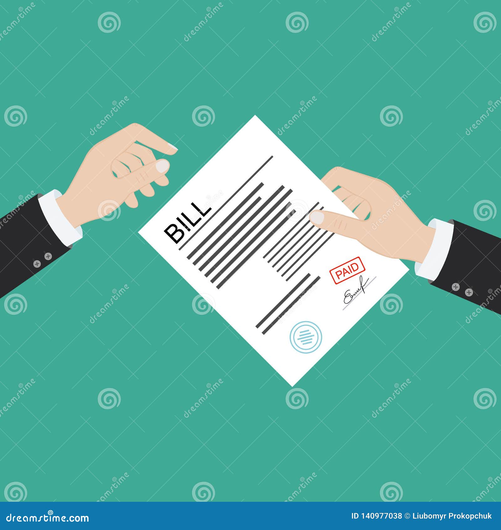 Bill vector art icon stock illustration. Illustration of infographics ...