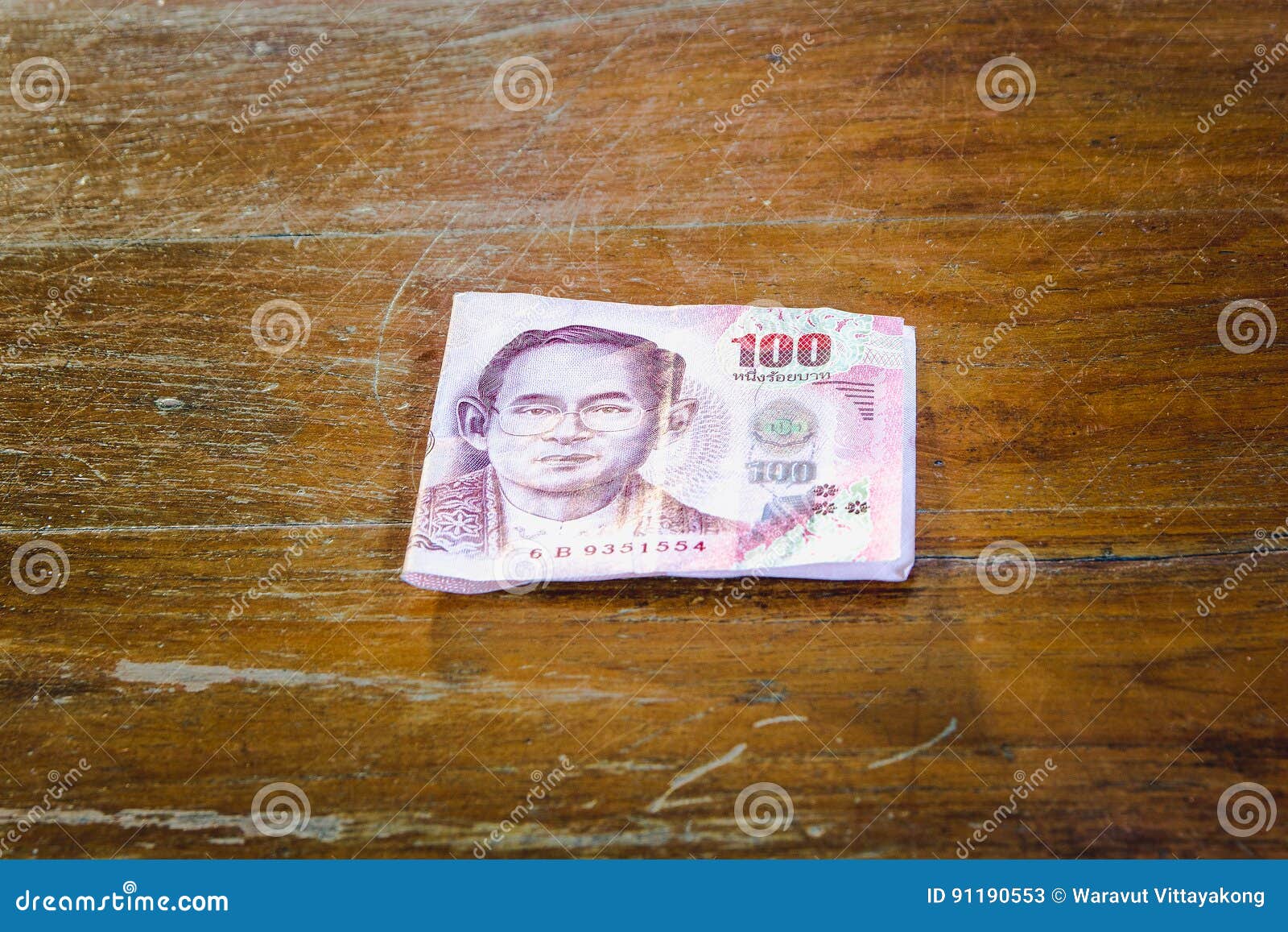 Bill 100 bath stock image. Image of currency, rich, cash - 91190553