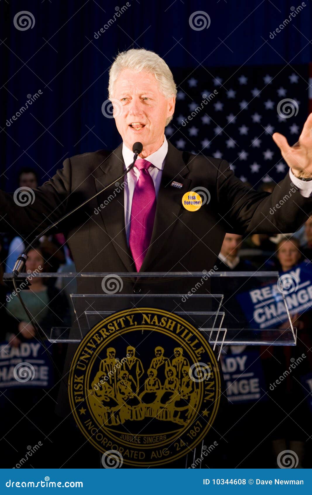 Bill Clinton giving speech editorial stock photo. Image of politics ...