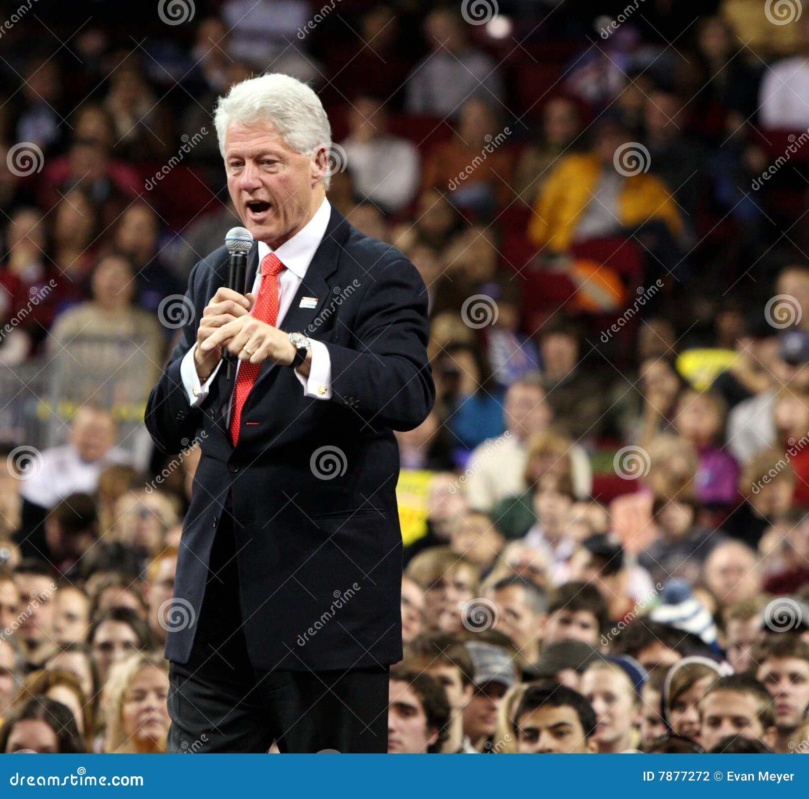 Bill Clinton Giving a Speech in Denver Editorial Photography - Image of ...