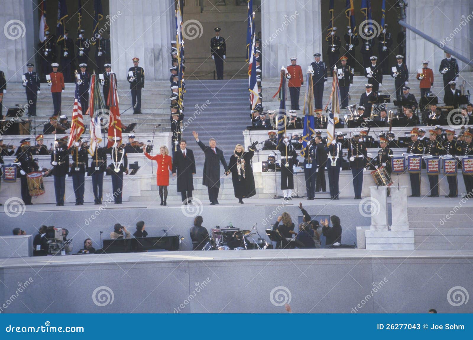 Bill Clinton at Lincoln Memorial Editorial Stock Photo - Image of ...
