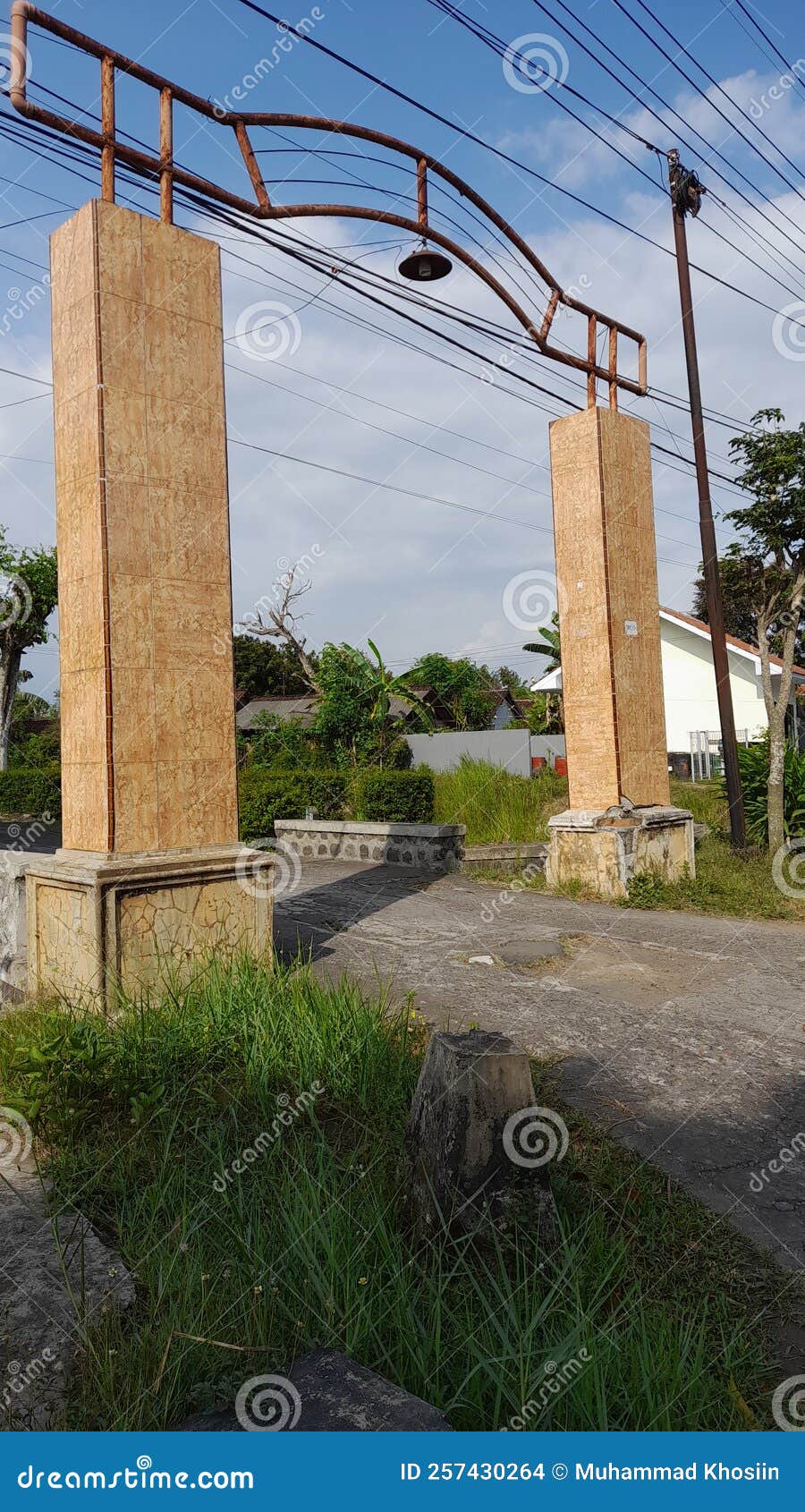 Bill gate for acces way stock photo. Image of window - 257430264