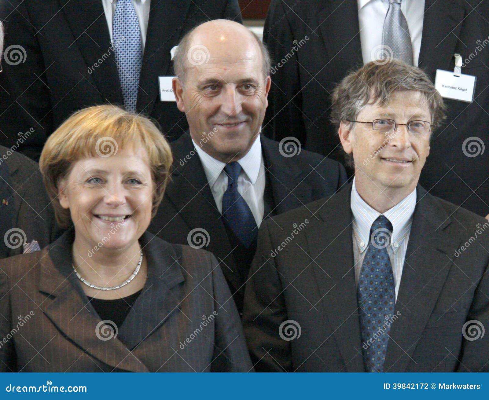 Bill Gates, Angela Merkel fotografia editorial. Imagem de microsoft ...