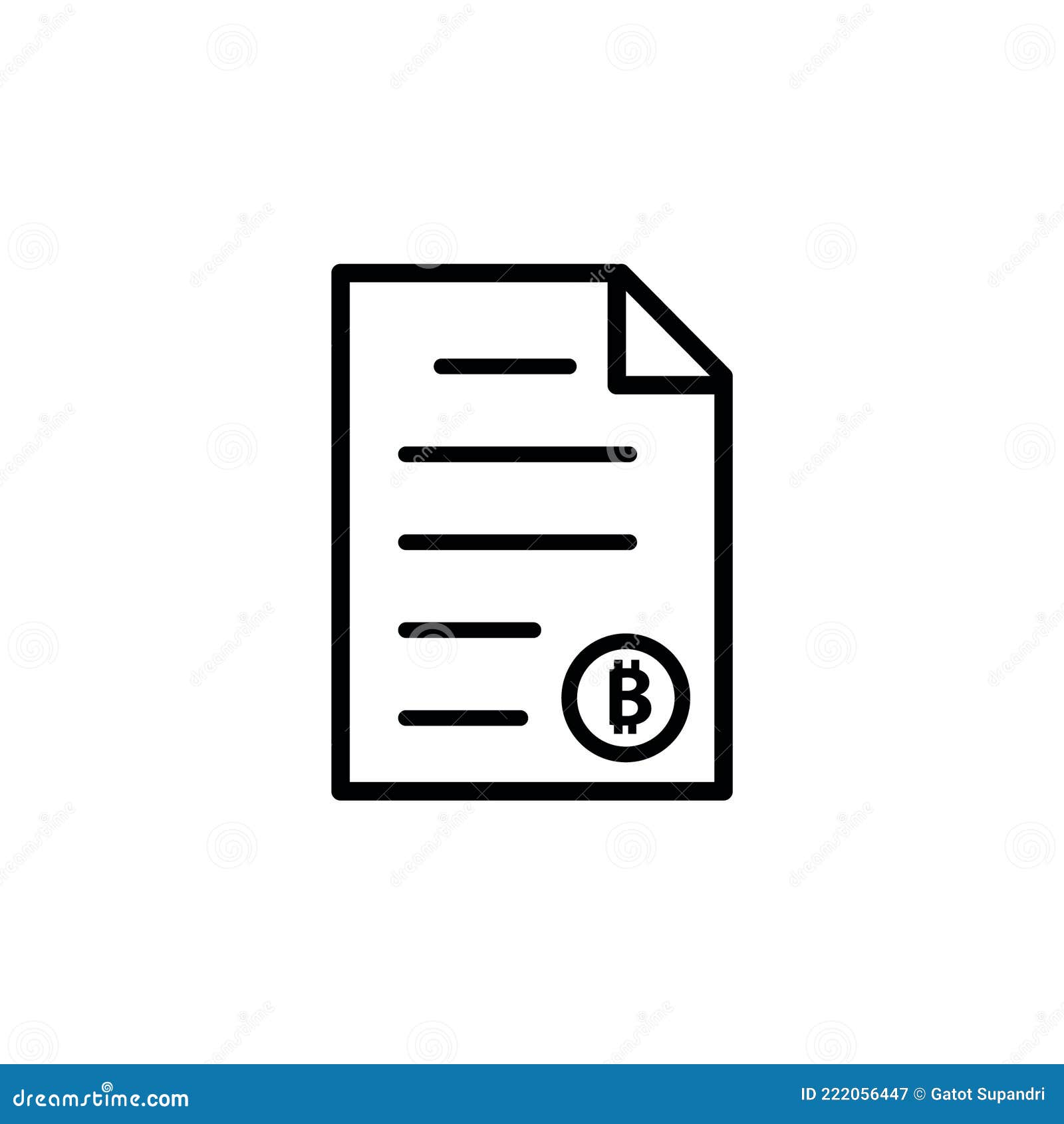 Bill Icon Vector Logo Design Template Stock Vector - Illustration of ...