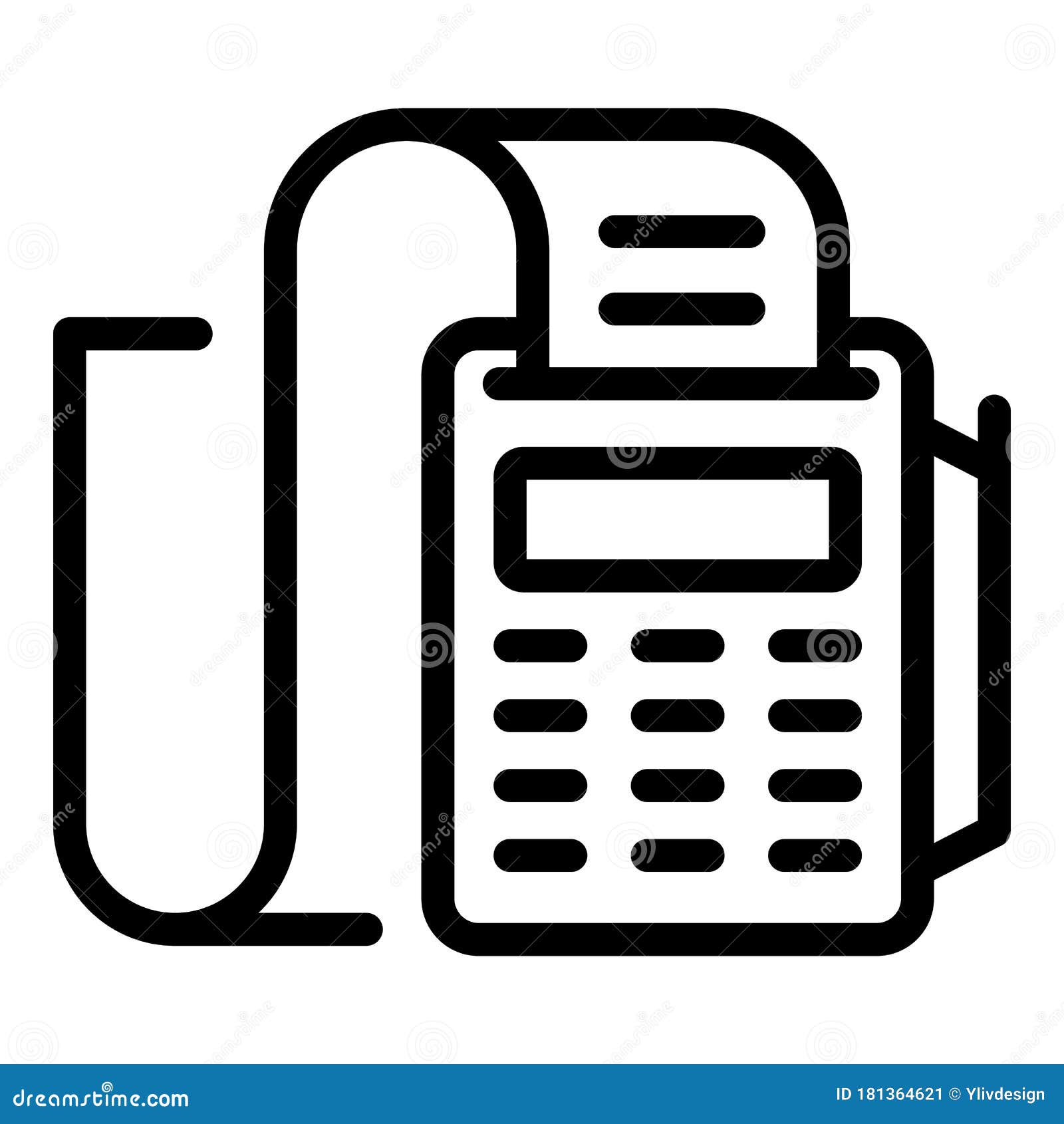 Bill Machine Icon, Outline Style Stock Vector - Illustration of machine ...