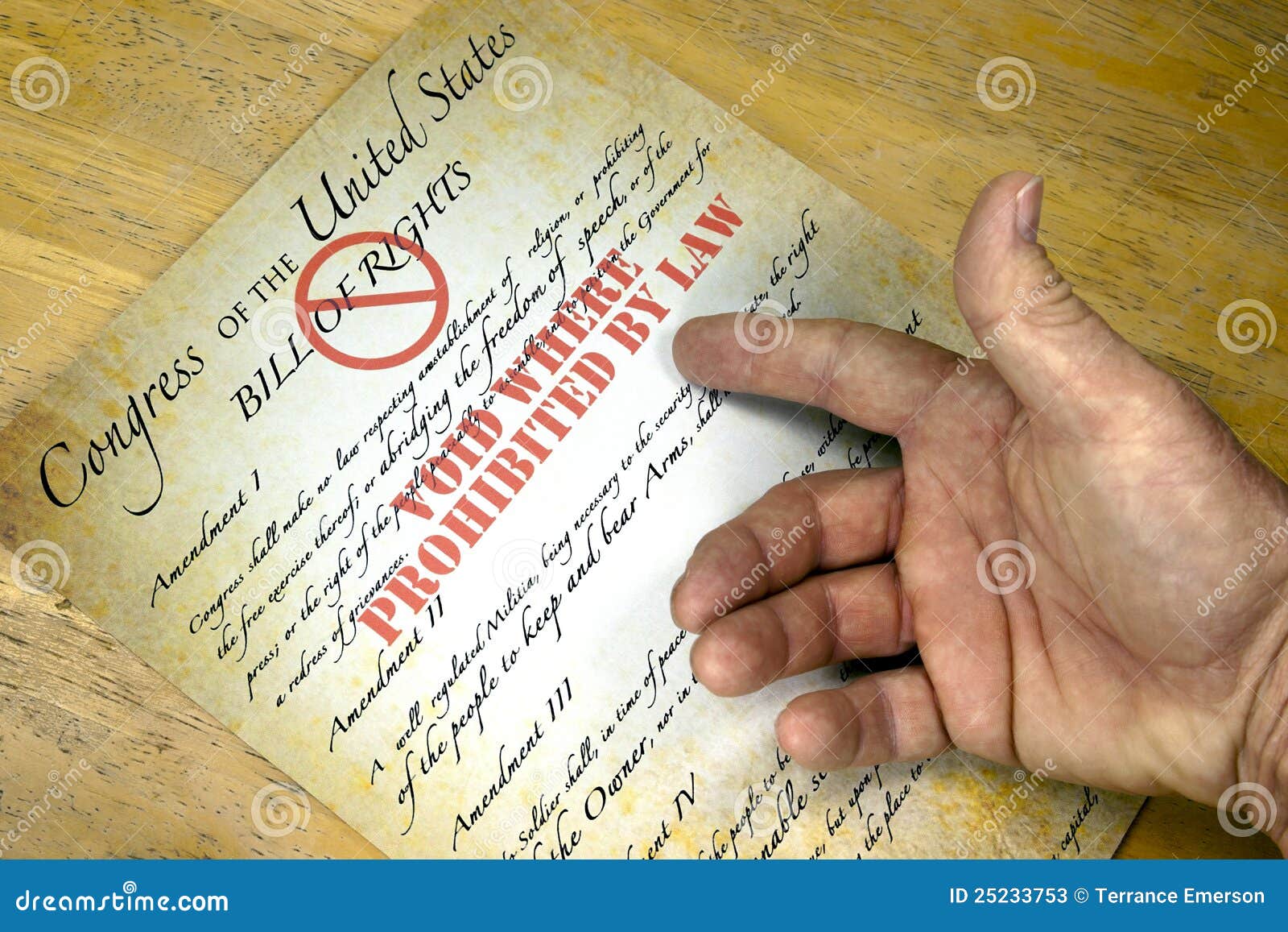 Bill of Rights, stock image. Image of paper, amendment - 25233753