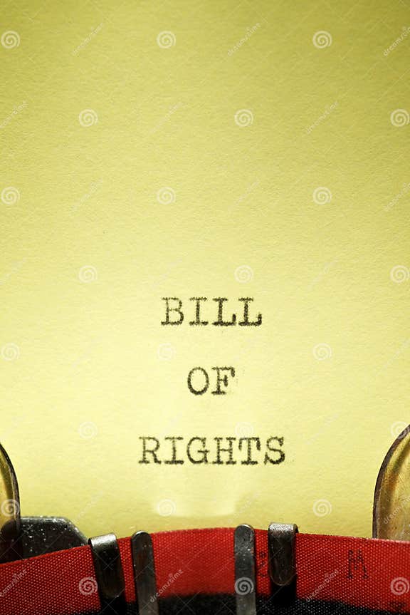 Bill of rights text stock image. Image of sentence, retro - 285343959