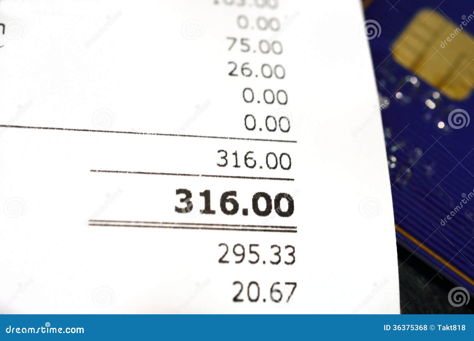 Bill shopping list stock photo. Image of price, retail - 36375368