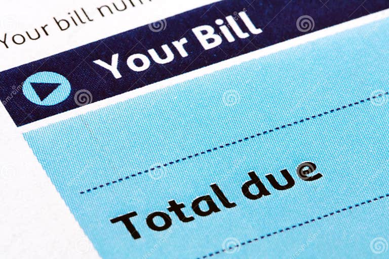 Bill Statement Closeup stock image. Image of bank, balance - 10811919