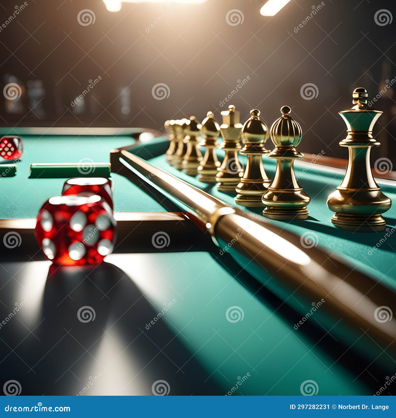 Billard game, AI-generatet stock image. Image of sport - 297282231