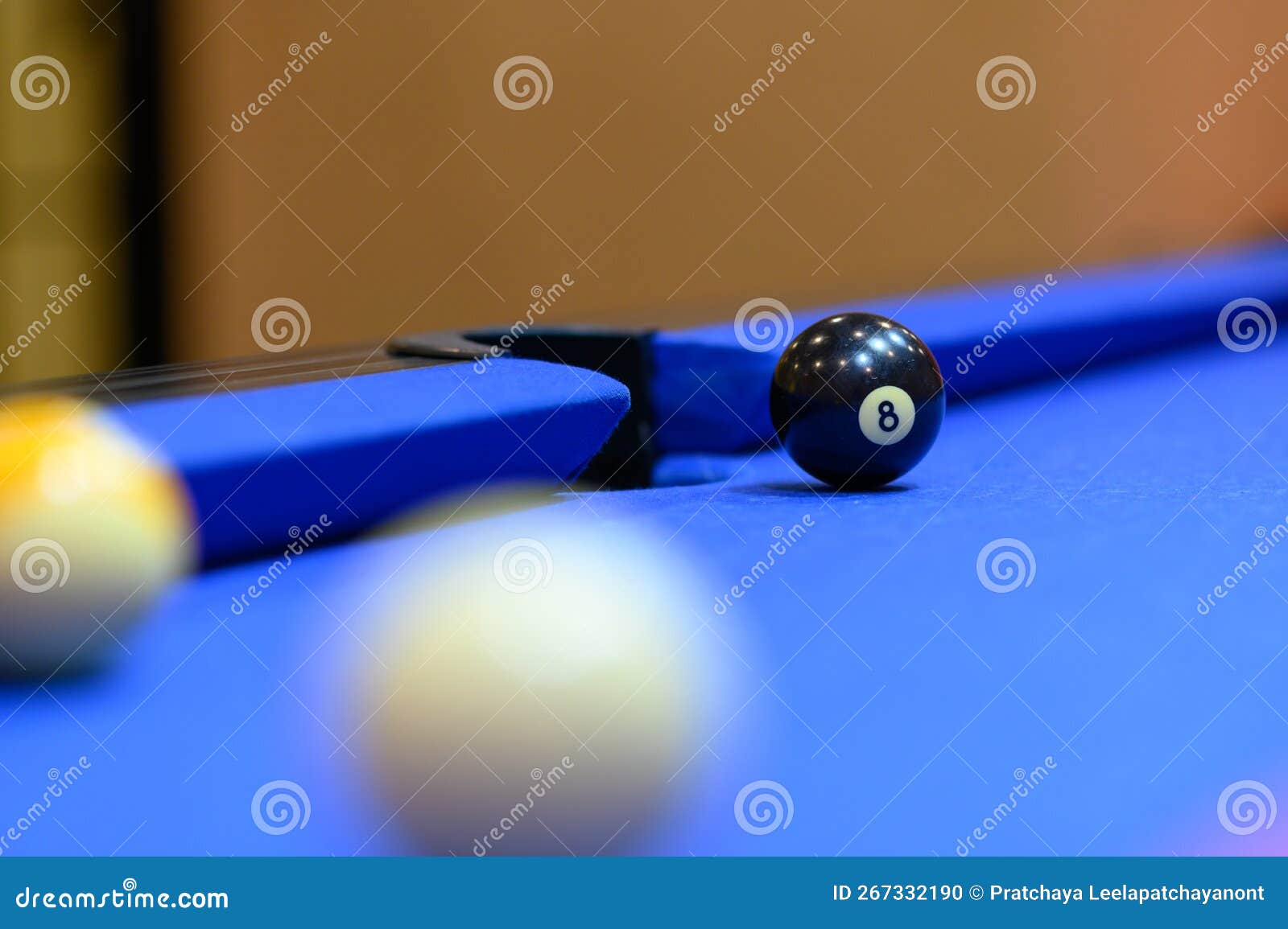 Billard Pool Game. Billiard Balls on Blue Pool Table, Pool Game Stock ...