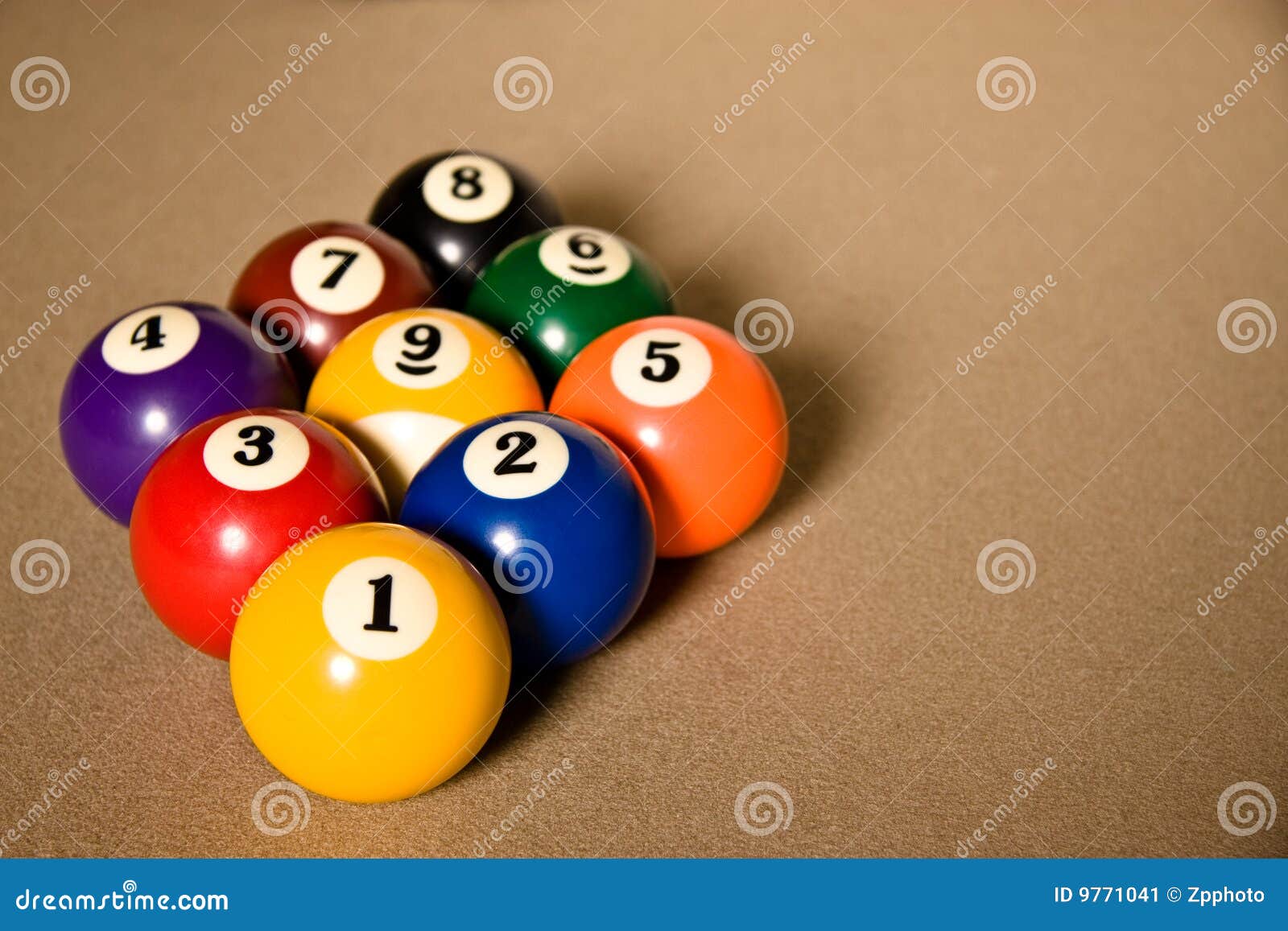 Billard table stock image. Image of leisure, recreation - 9771041