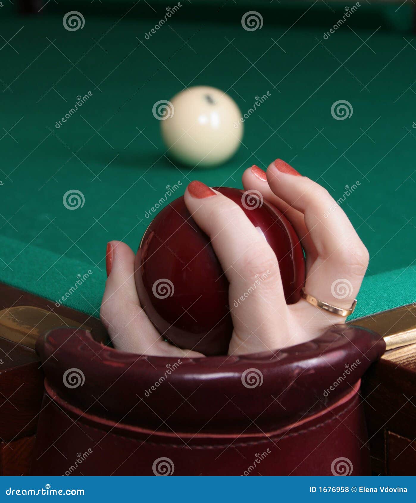 Billards ball in the hand stock photo. Image of ball, russian - 1676958