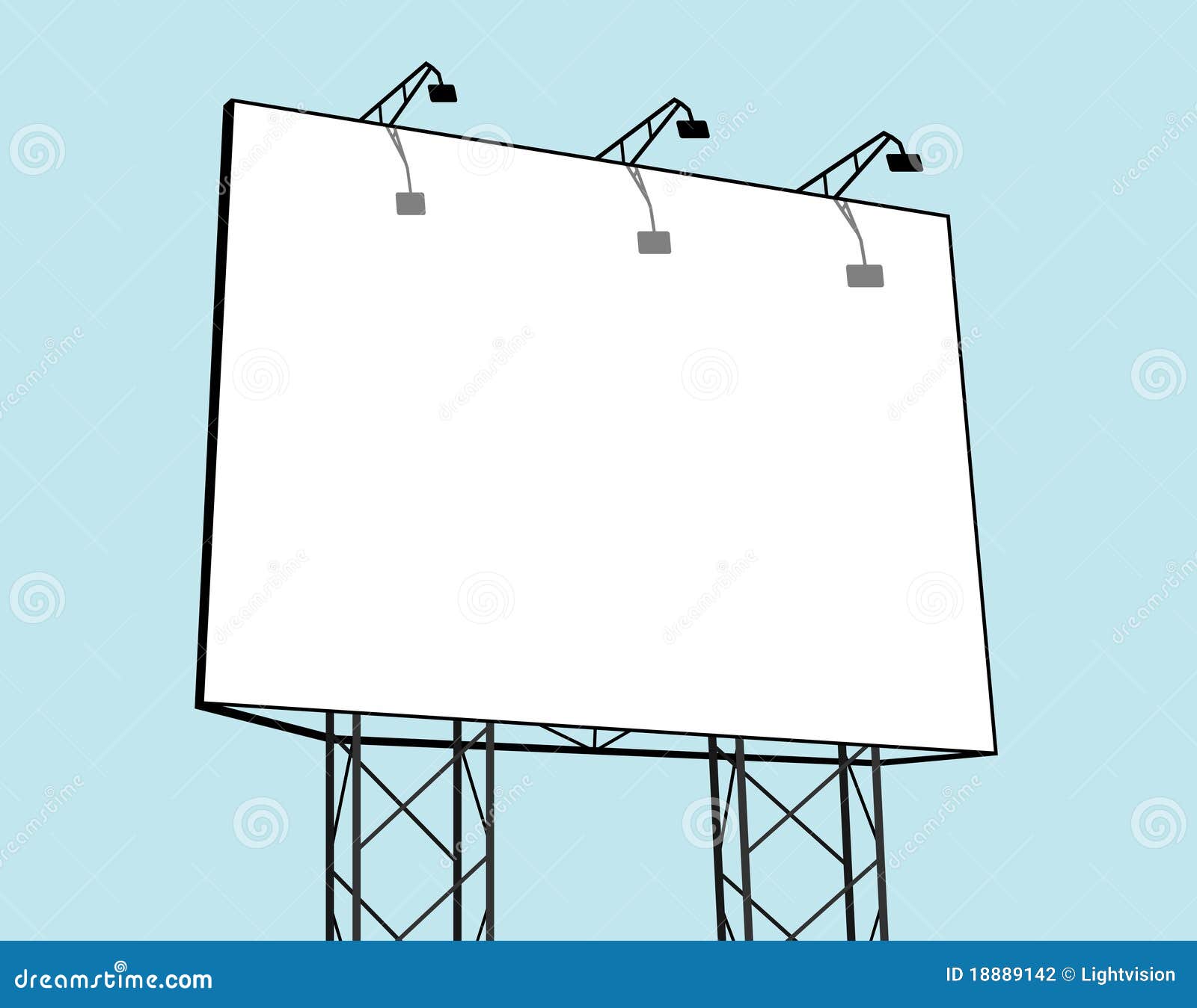 Billboard stock vector. Illustration of cartoon, communication - 18889142
