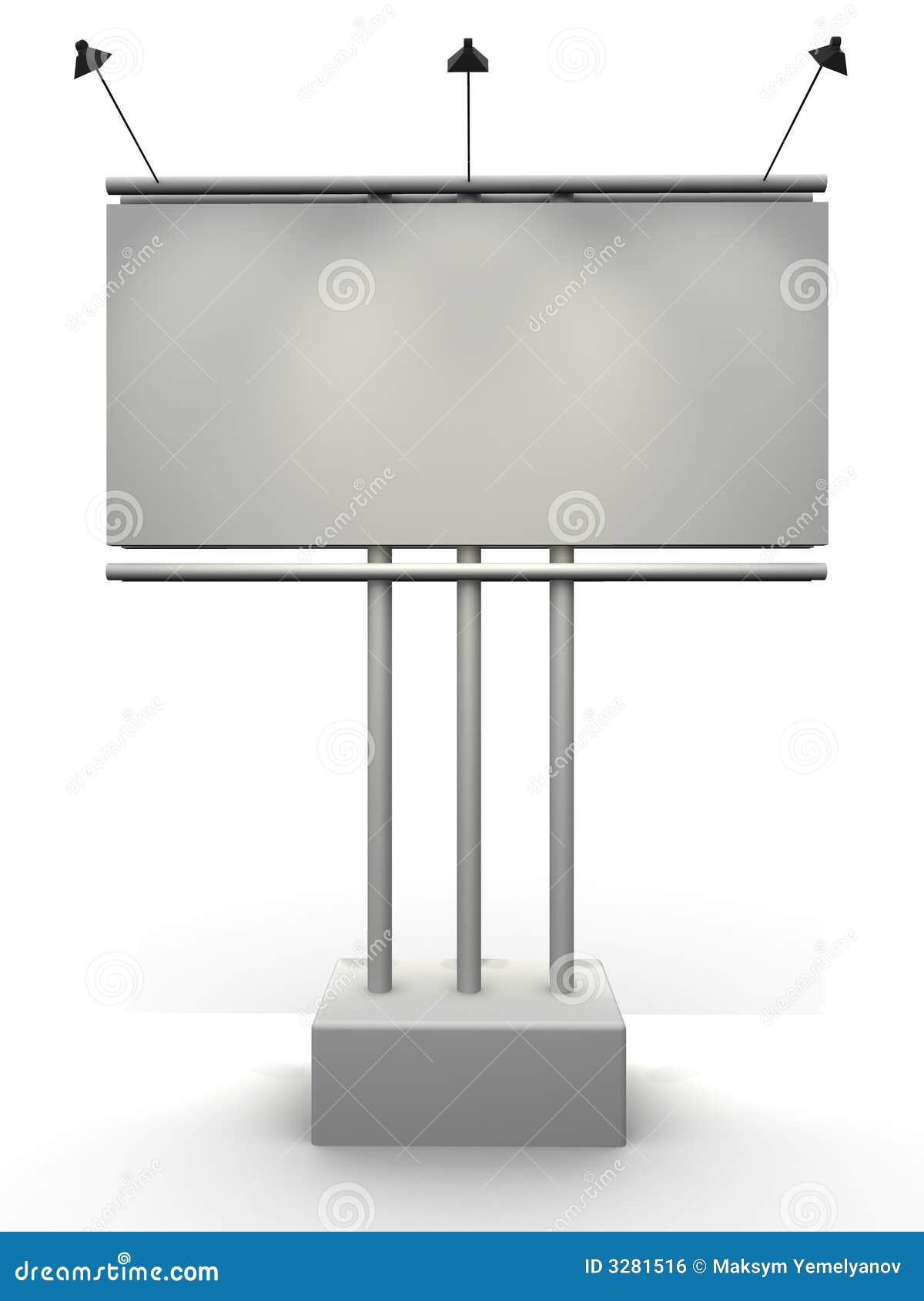 Billboard stock illustration. Illustration of backgrounds - 3281516