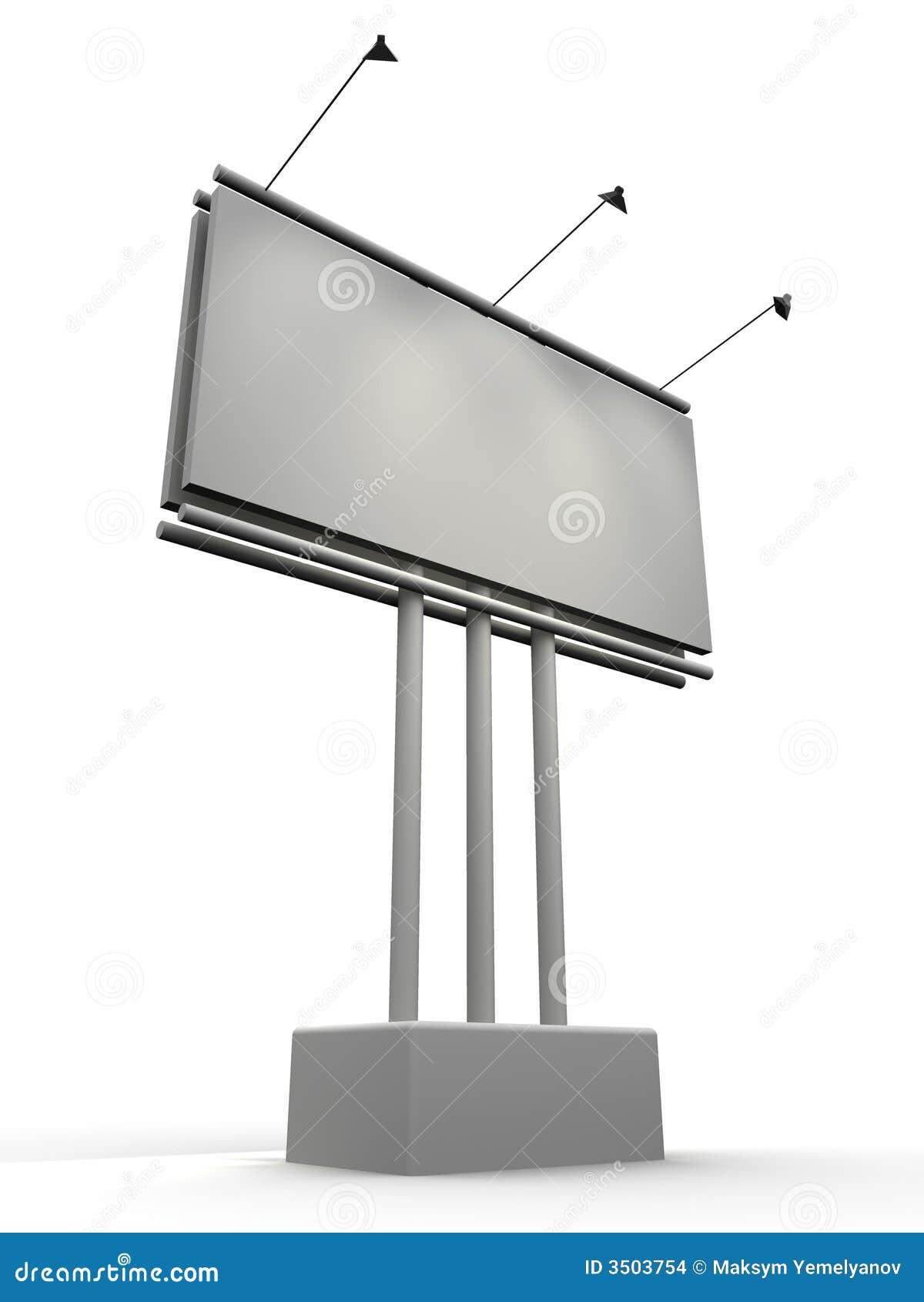 Billboard stock illustration. Illustration of clouds, bill - 3503754