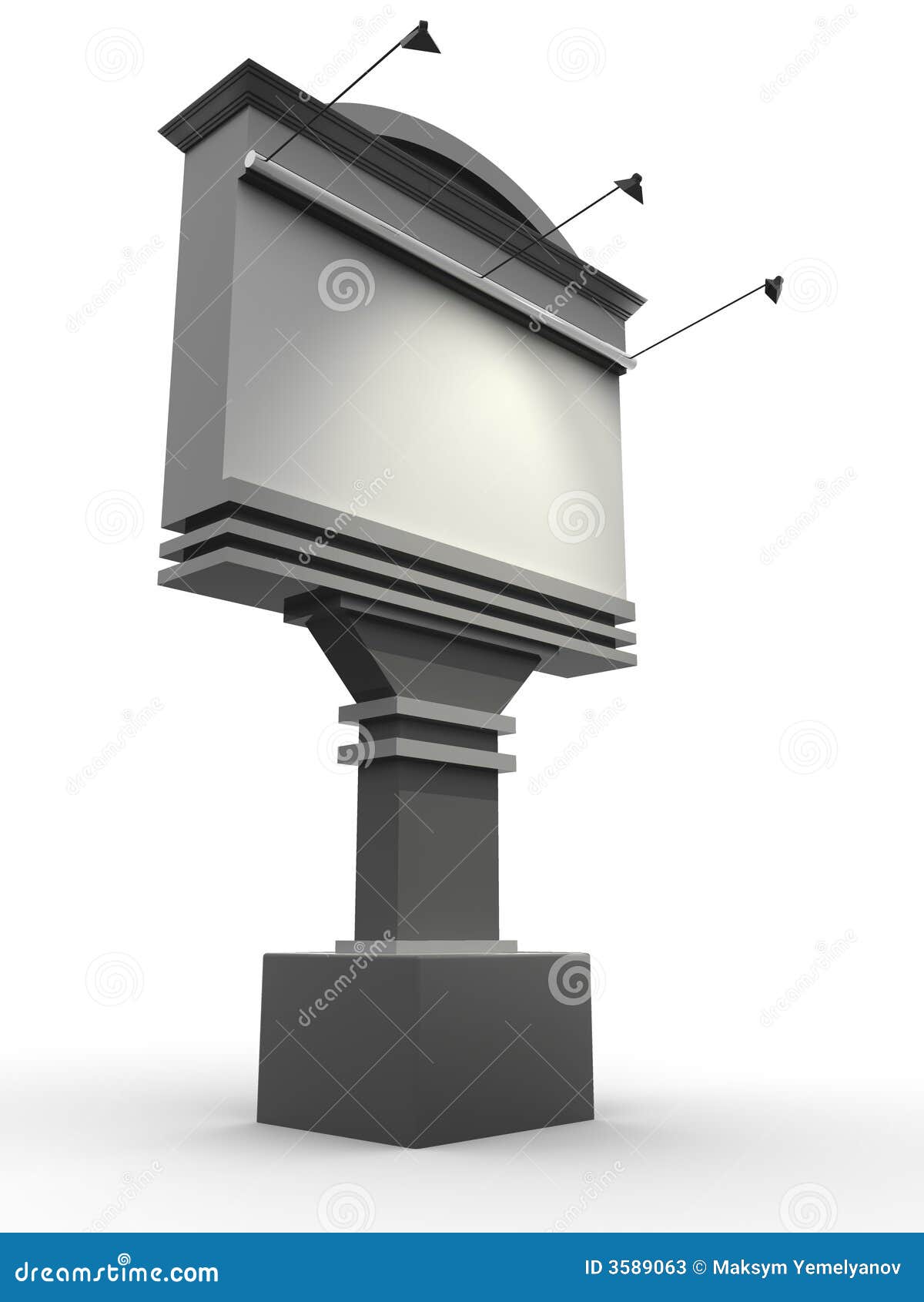 Billboard stock illustration. Illustration of communication - 3589063