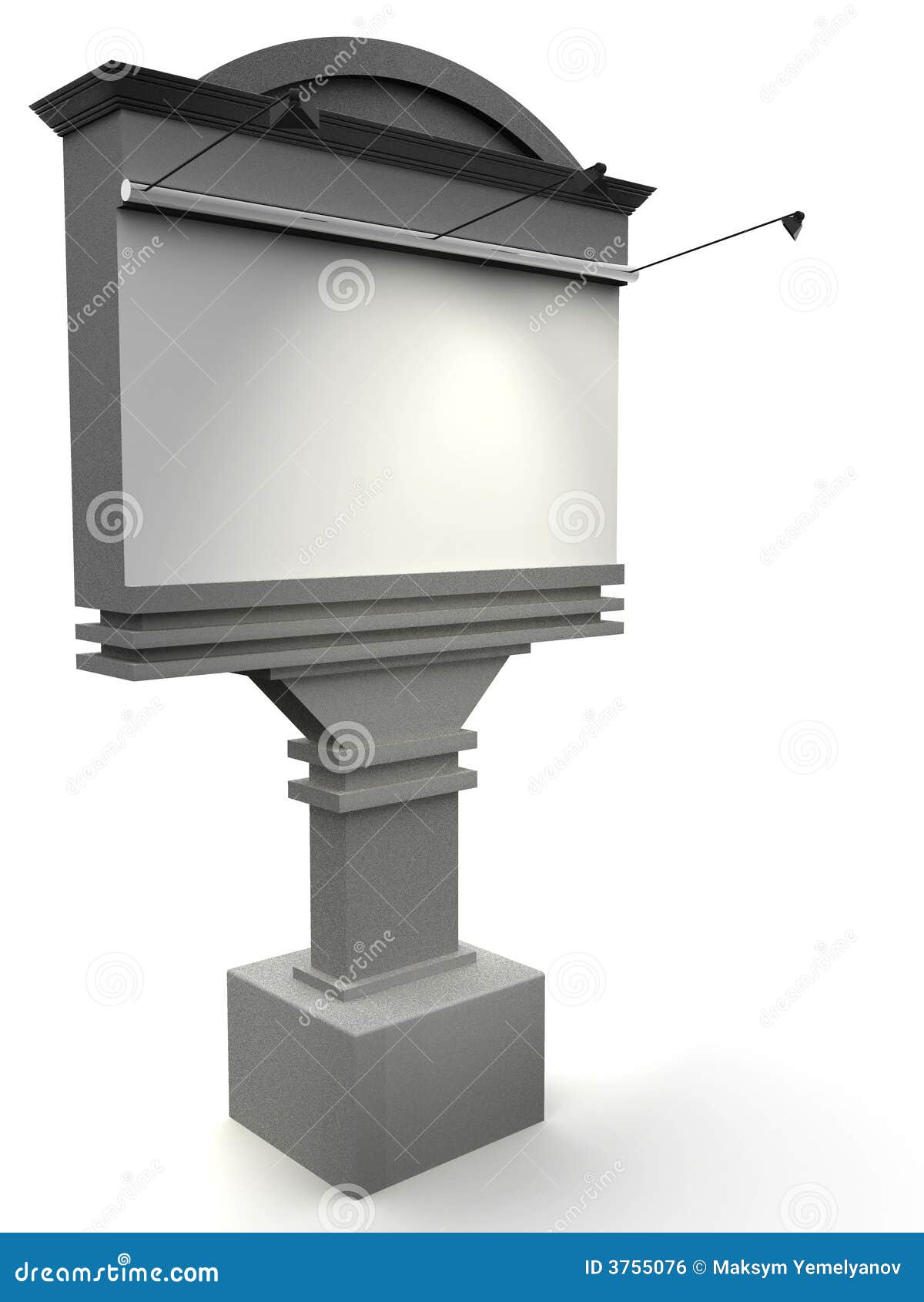 Billboard stock illustration. Illustration of medium, announcement ...