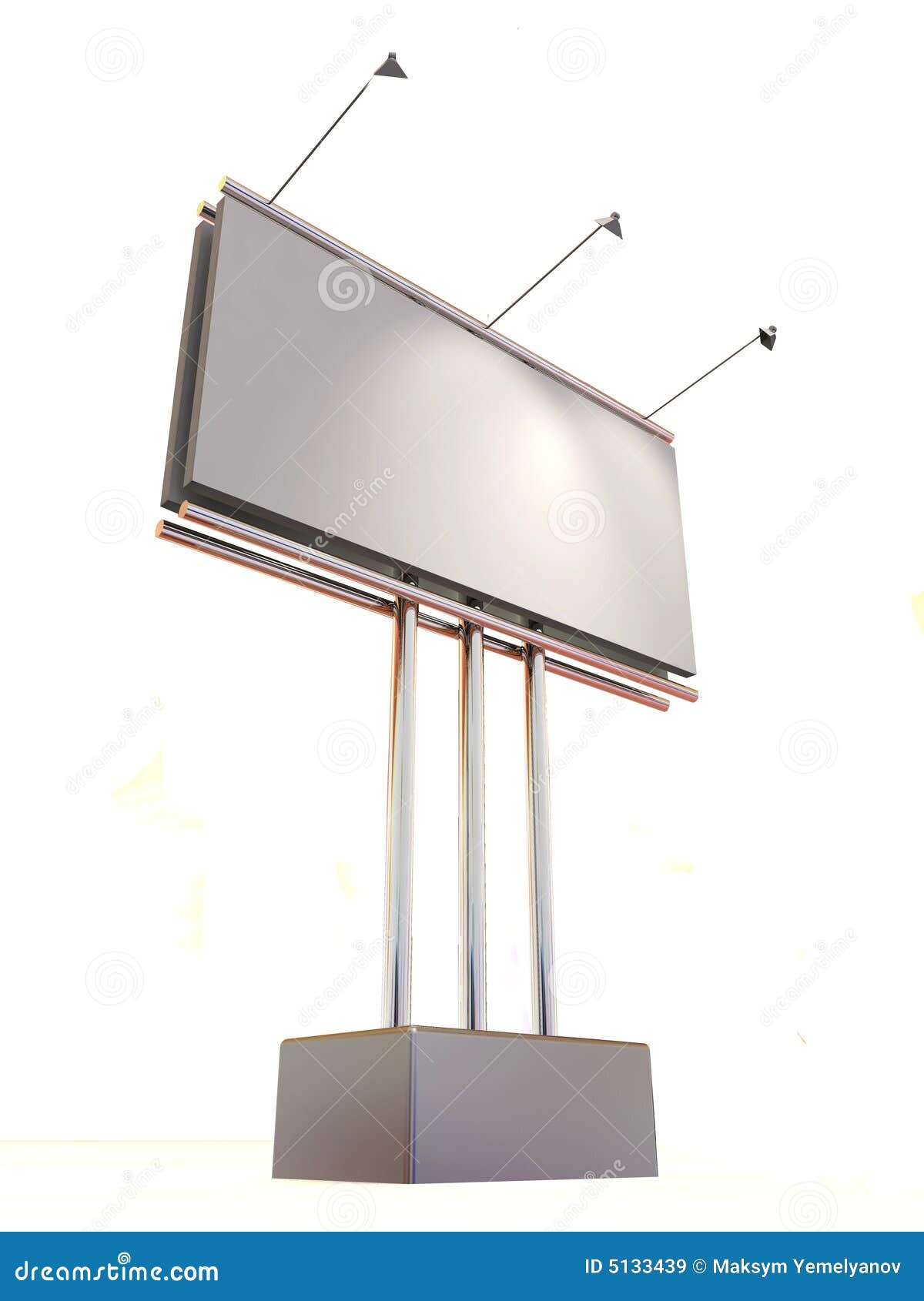 Billboard. 3d stock illustration. Illustration of billboard - 5133439
