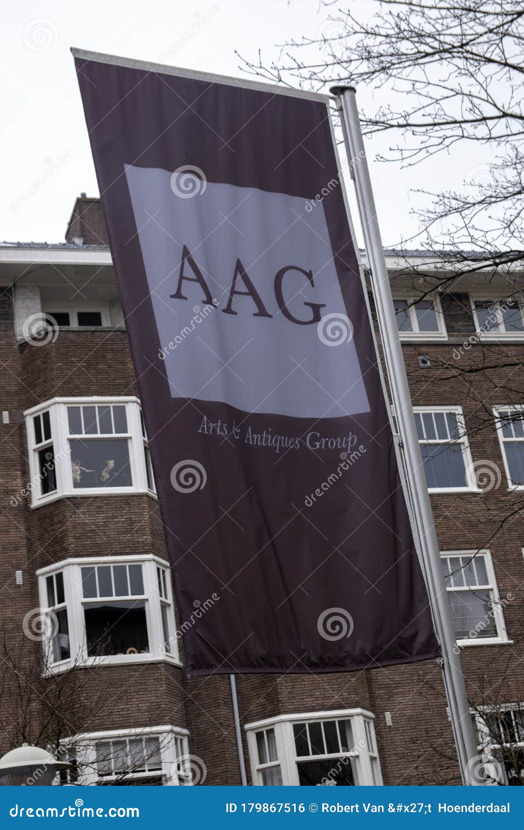 Billboard AAG Company Building at Amsterdam the Netherlands 2020 ...