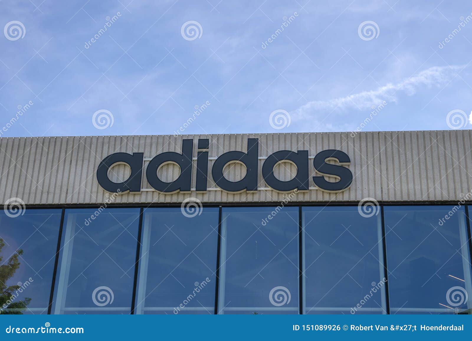Billboard from the Adidas Company at Amsterdam the Netherlands 2019 ...