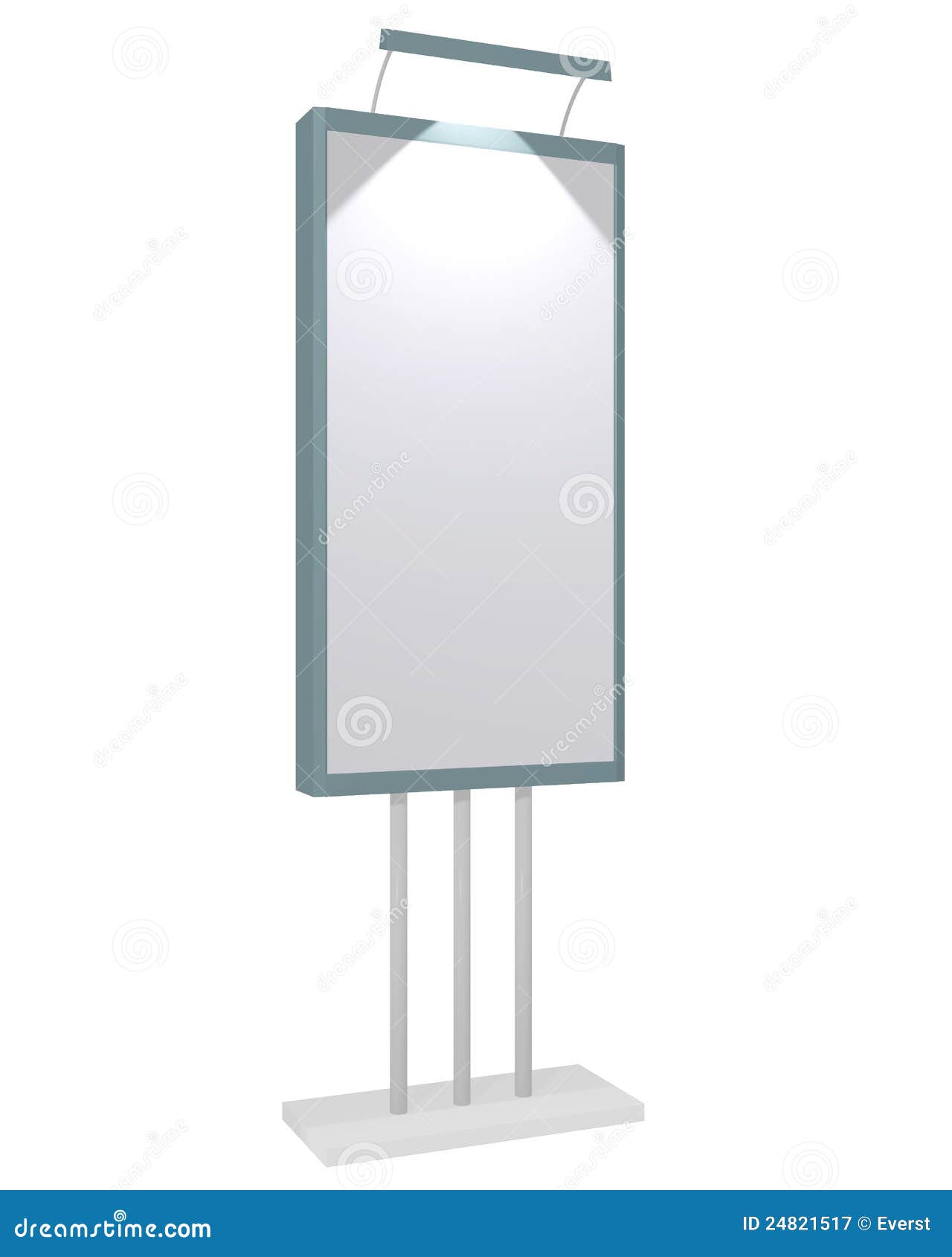 Billboard Advertisement Blank Design Stock Illustration - Illustration ...