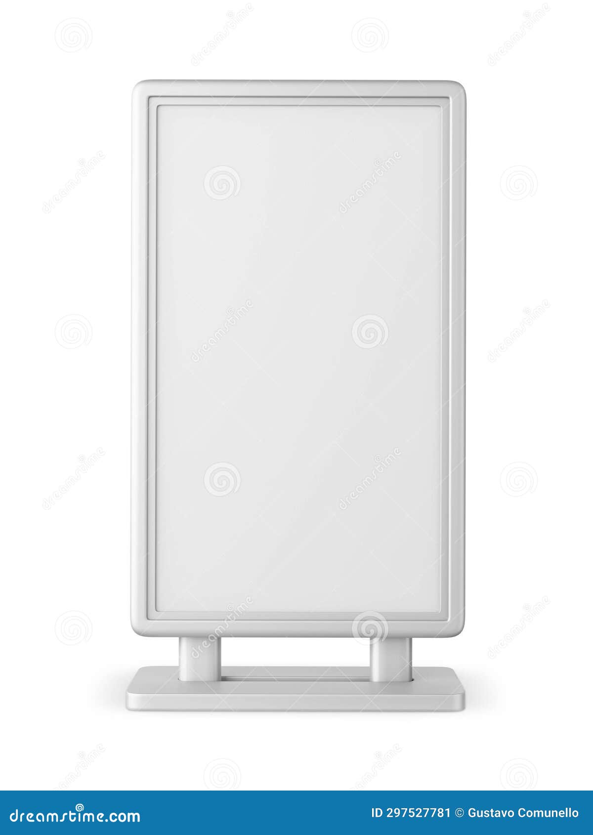 Billboard Advertising Display Stand on White Background Stock Image ...