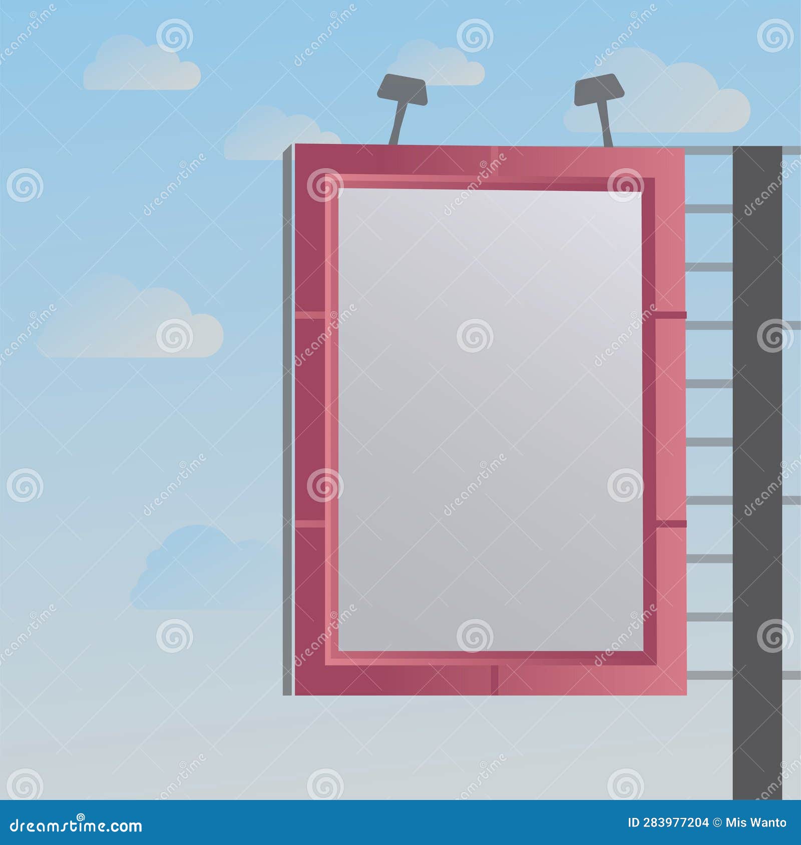 Billboard Advertising Logo Icon Vector Illustration Stock Illustration ...