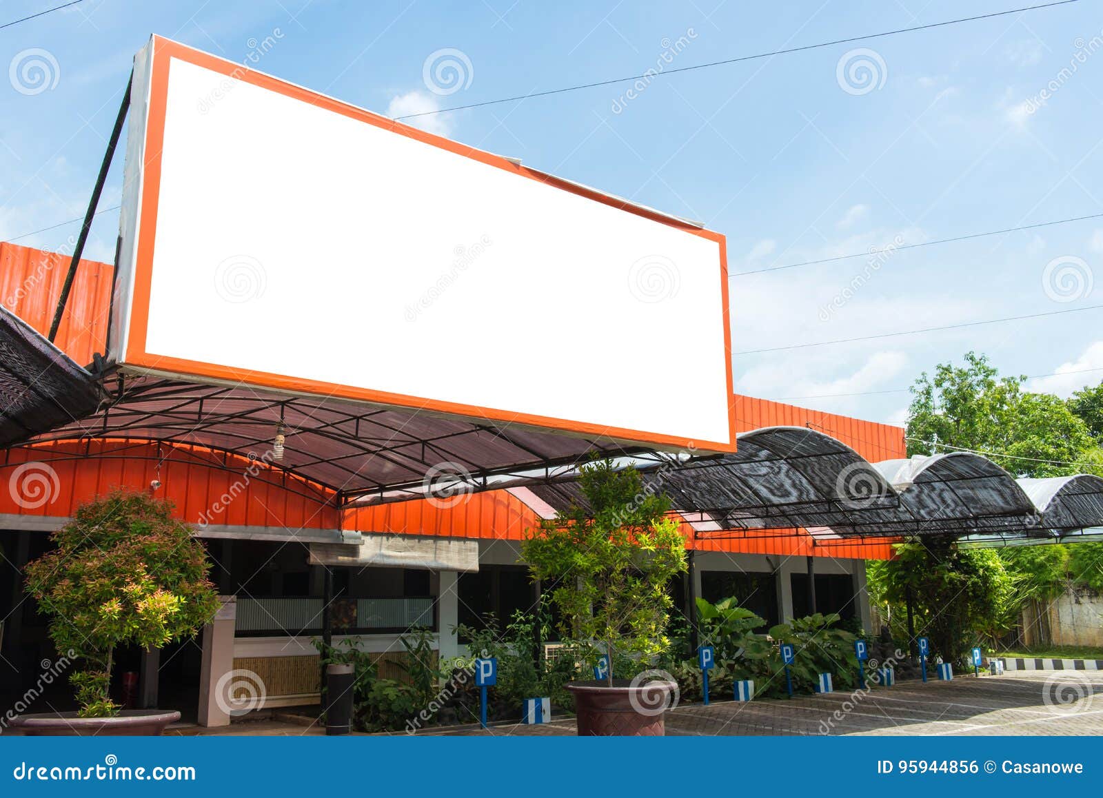 Billboard or Advertising Poster on Building for Advertisement Co Stock ...