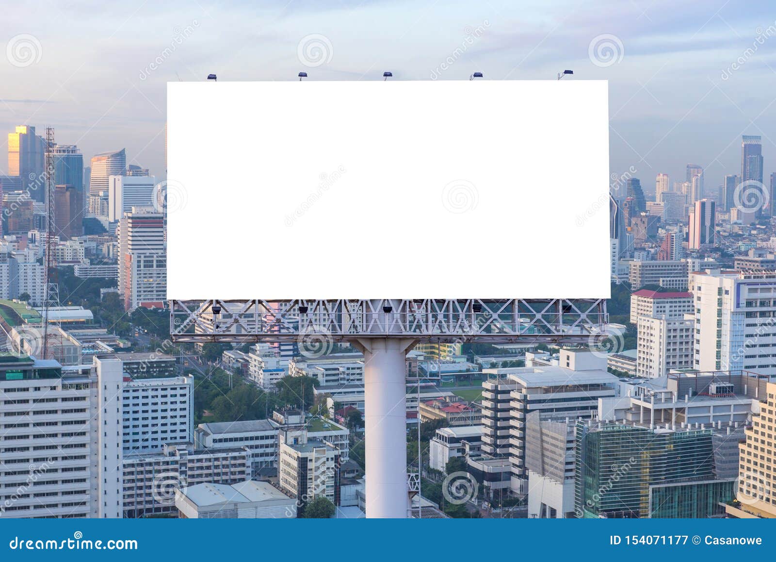 Billboard or Advertising Poster on Building for Advertisement Concept ...