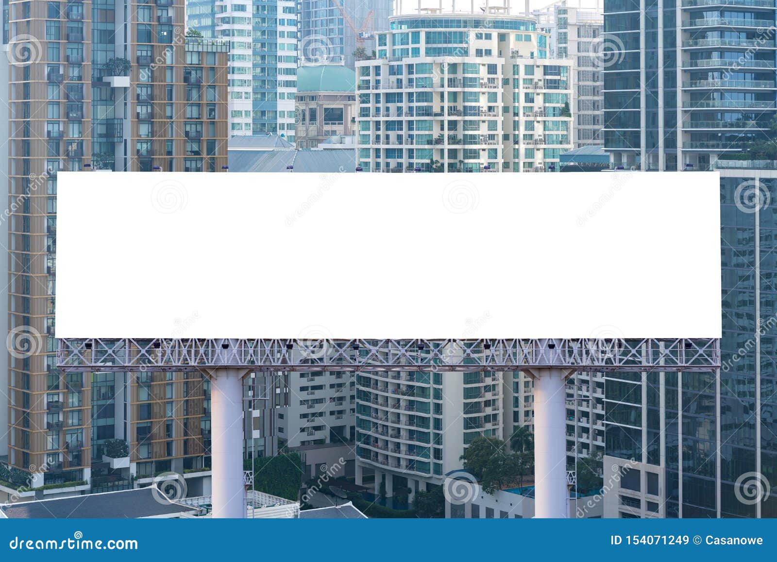 Billboard or Advertising Poster on Building for Advertisement Concept ...