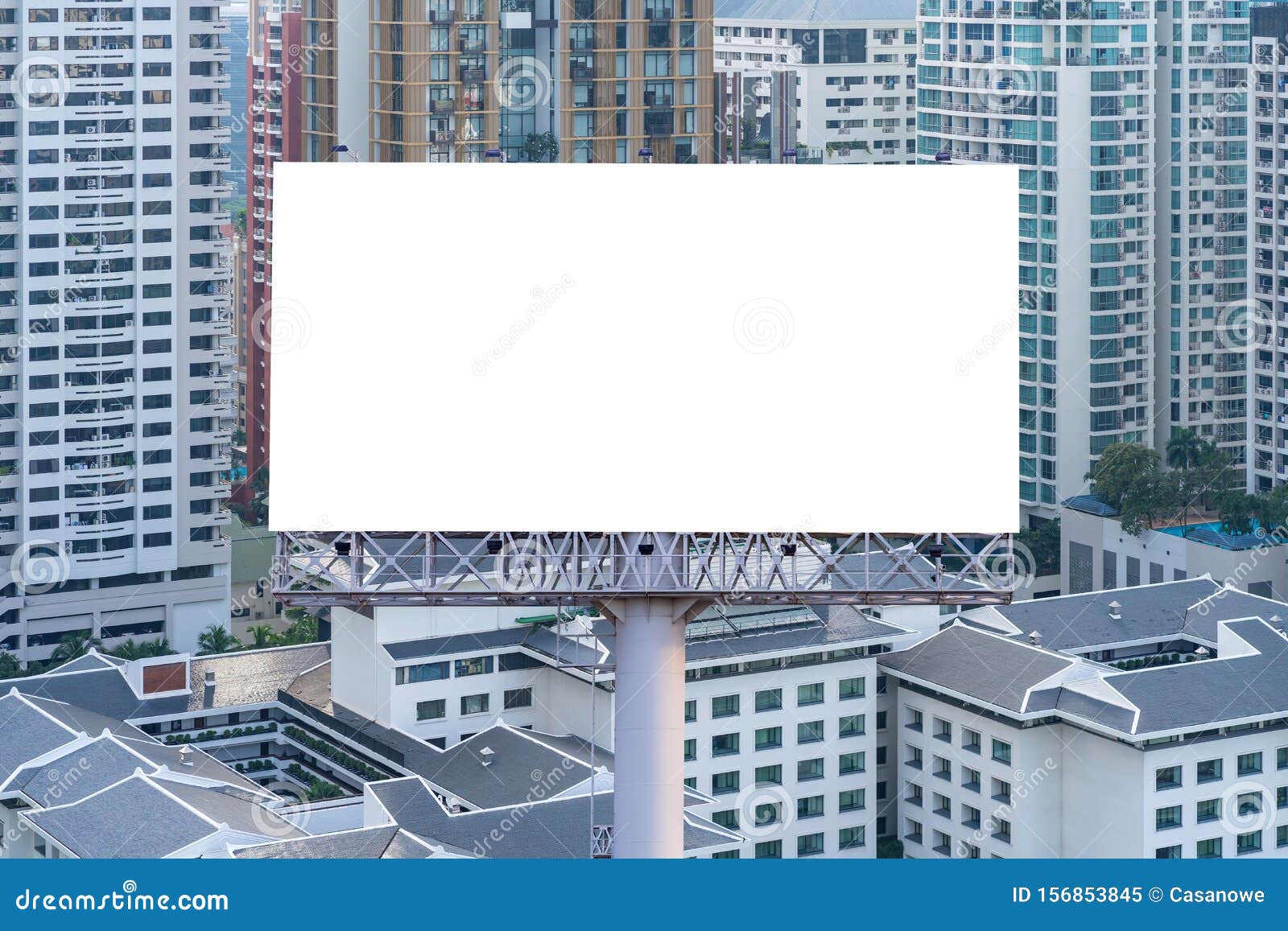 Billboard or Advertising Poster on Building for Advertisement Concept ...