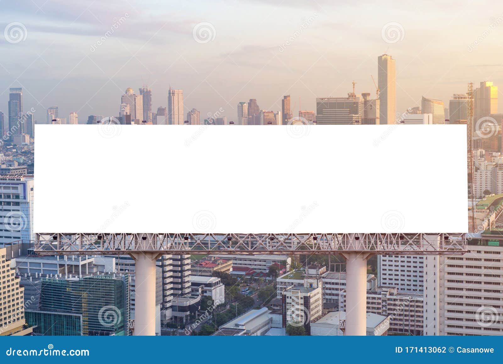 Billboard or Advertising Poster on Building for Advertisement Concept ...