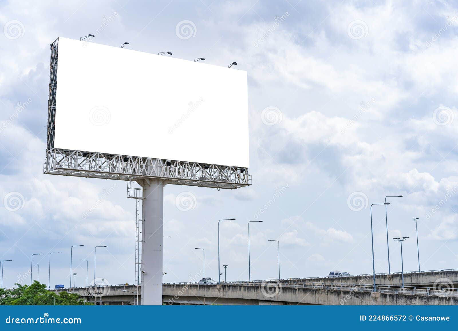 Billboard or Advertising Poster on Building for Advertisement Concept ...