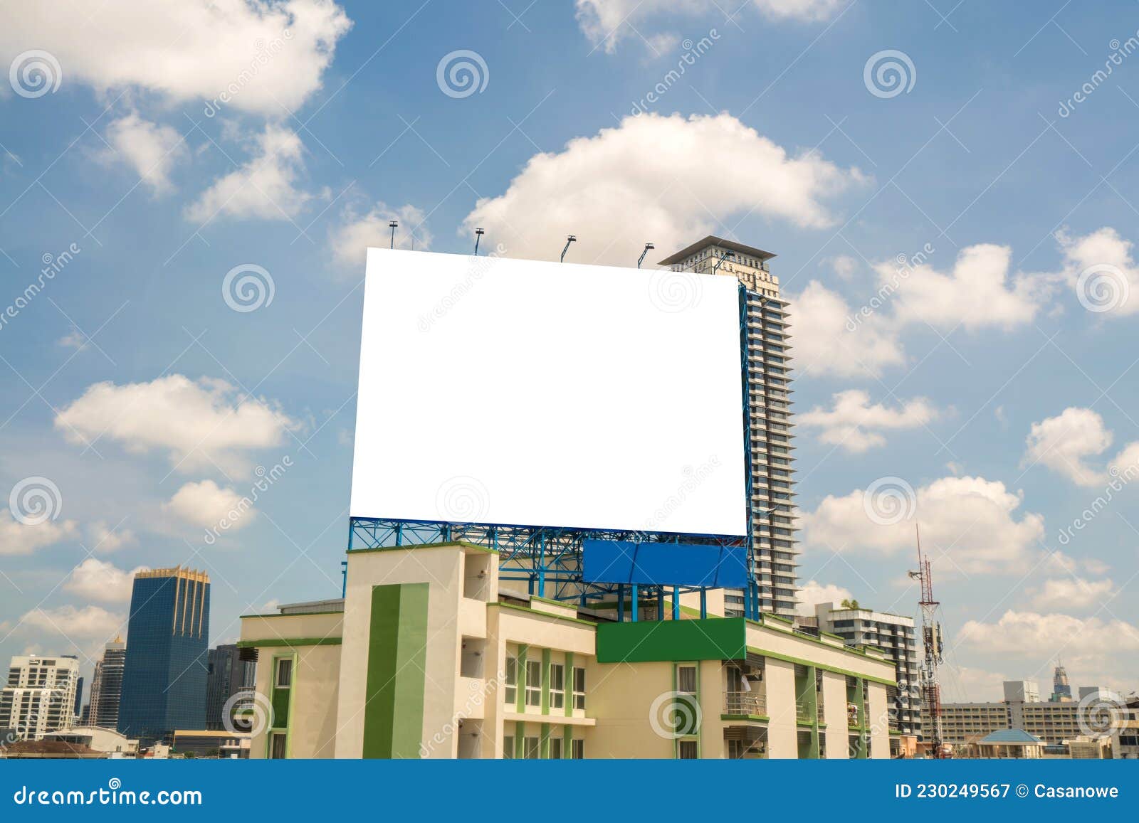 Billboard or Advertising Poster on Building for Advertisement Concept ...