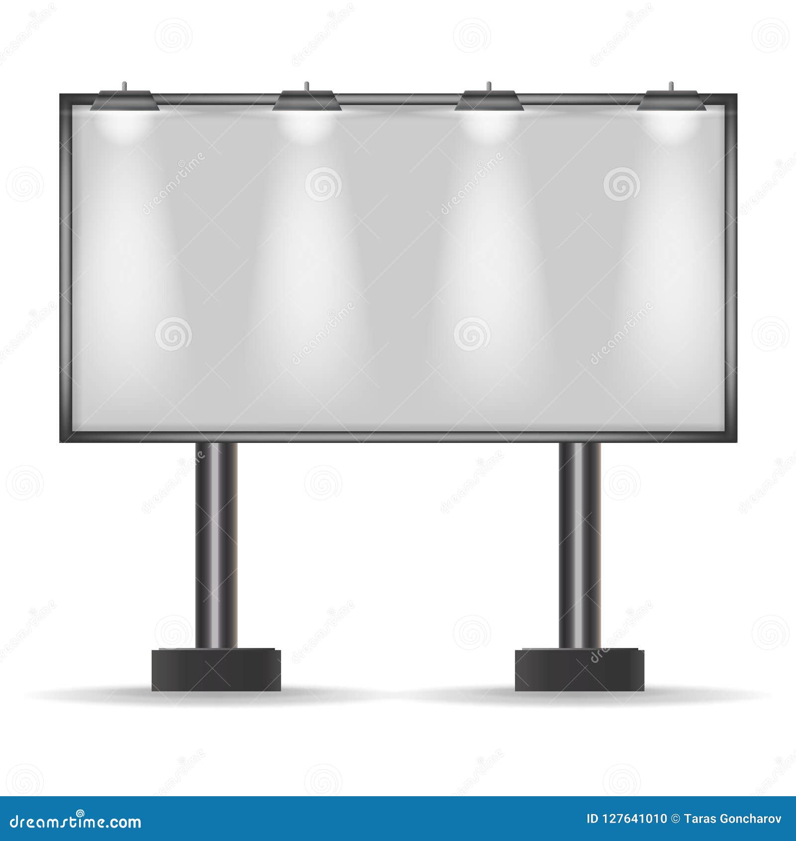 Billboard for Advertising. Vector Stock Vector - Illustration of city ...