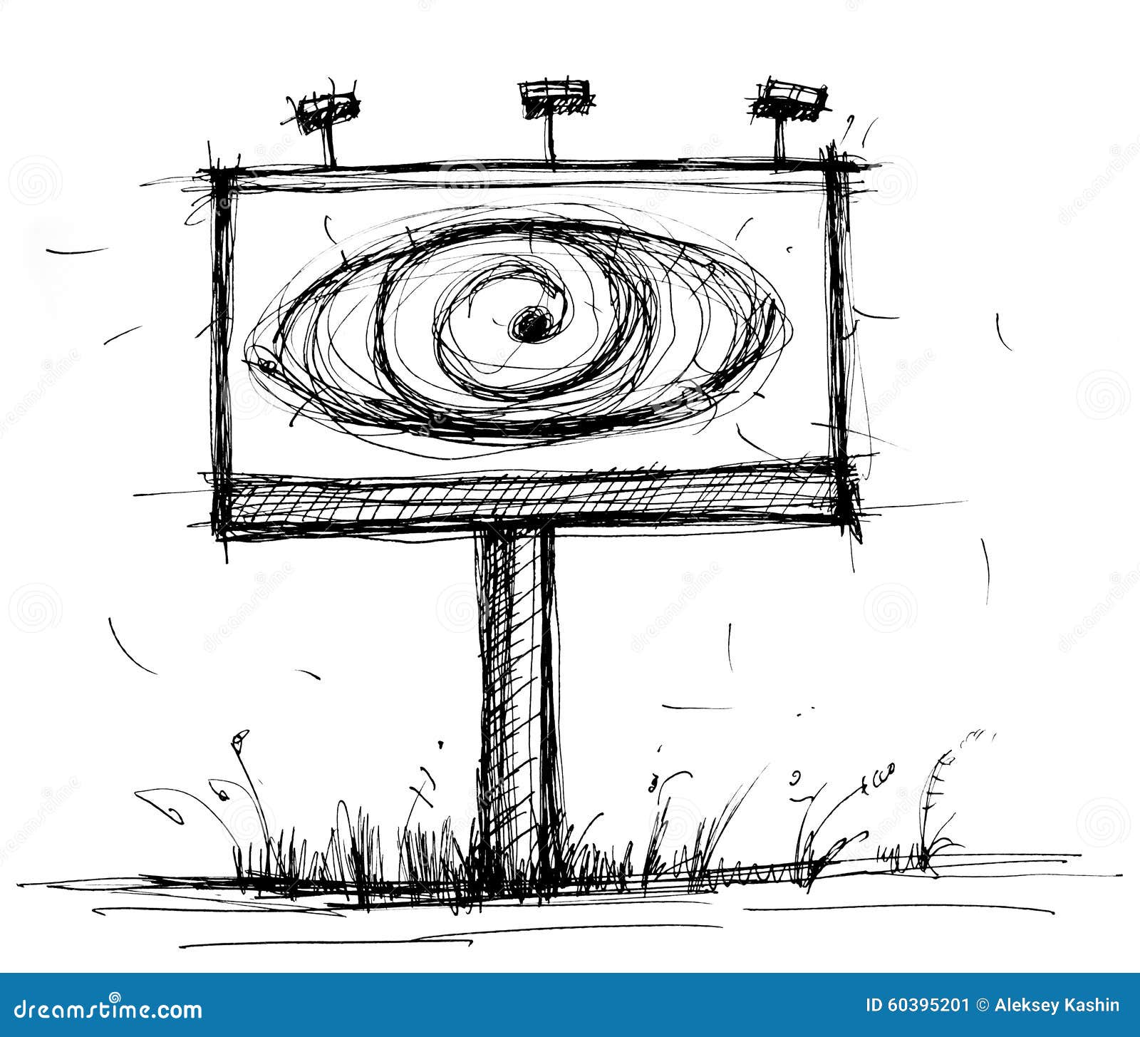 Billboard stock illustration. Illustration of advertising - 60395201