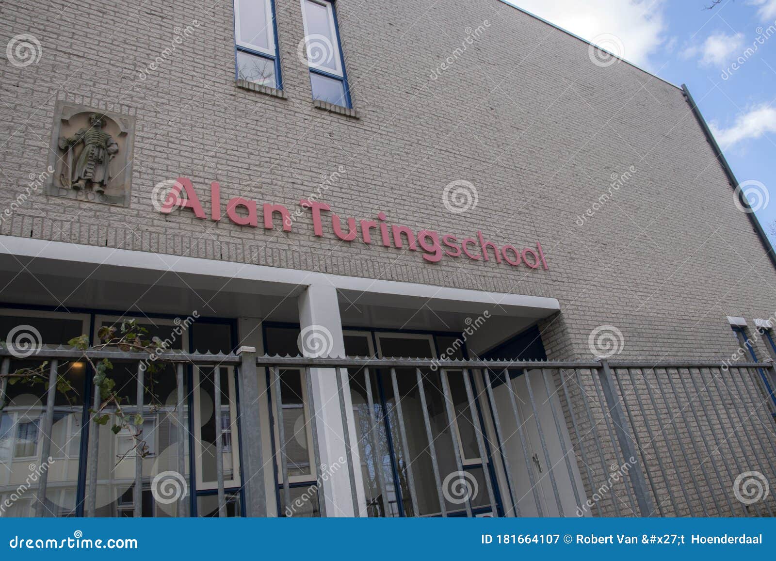 Billboard Alan Turingschool at Amsterdam the Netherlands 2020 Editorial ...