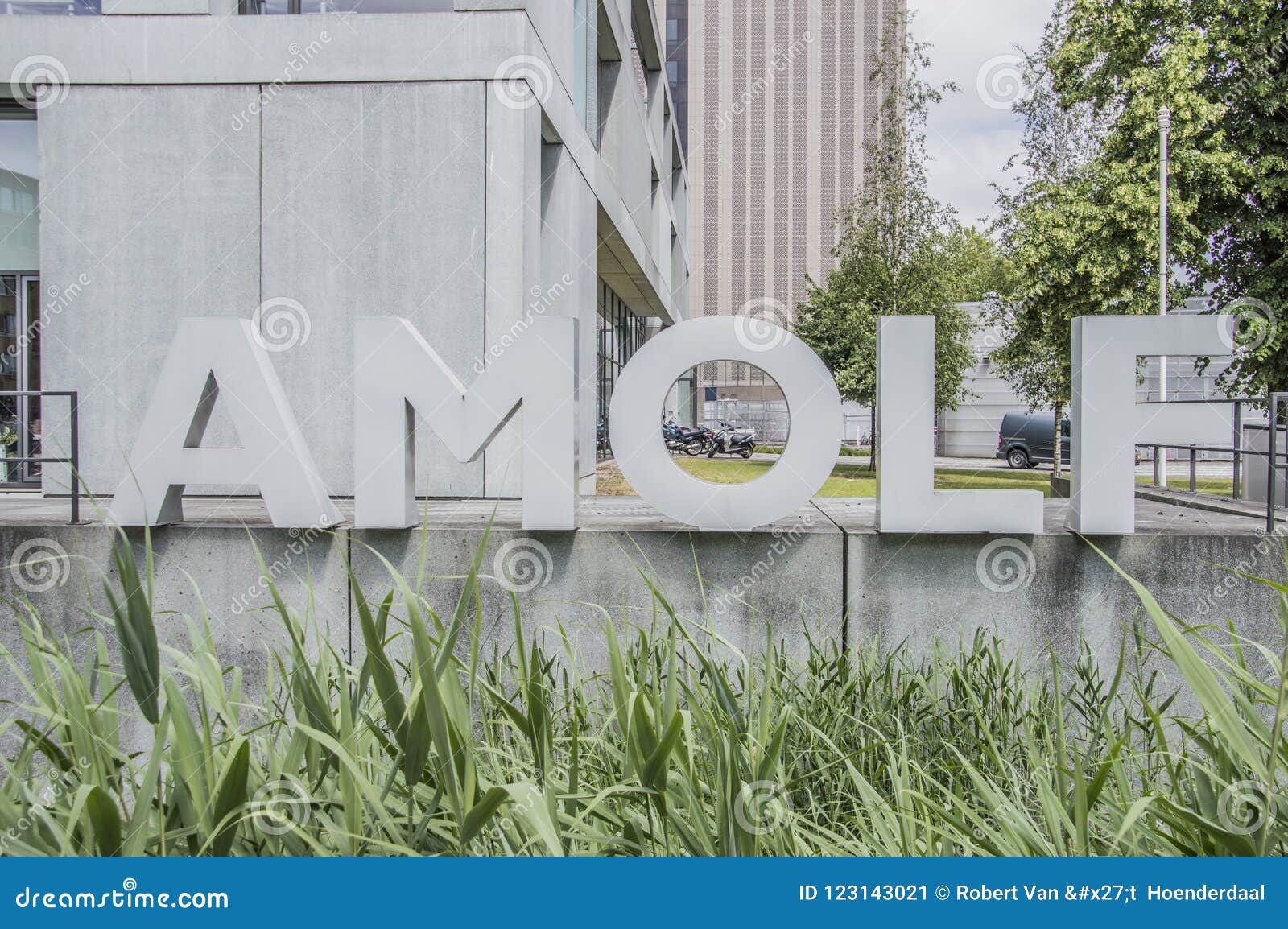 Billboard of Amolf at the Science Park at Amsterdam the Netherlands ...