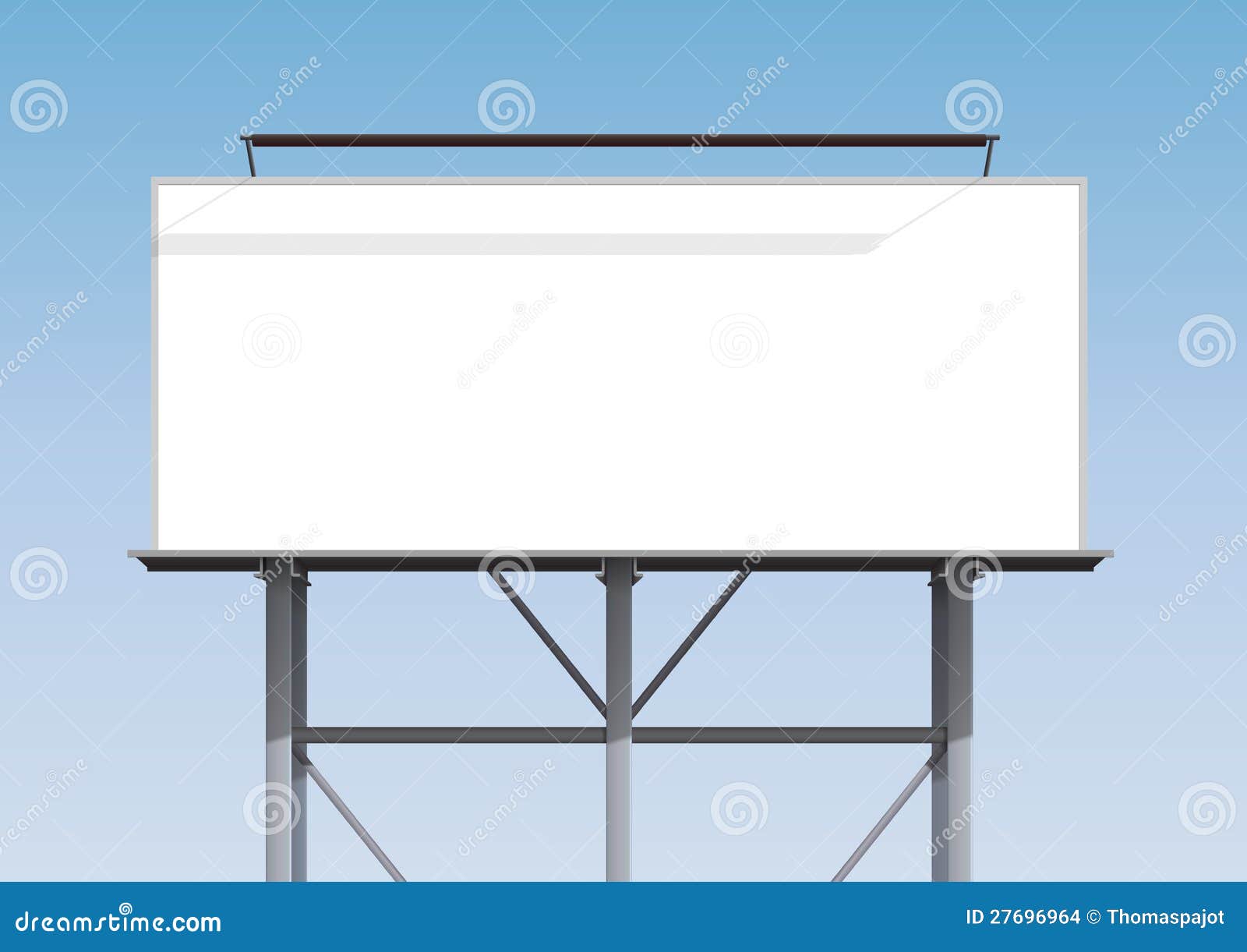 Billboard blank stock vector. Illustration of empty, large - 27696964