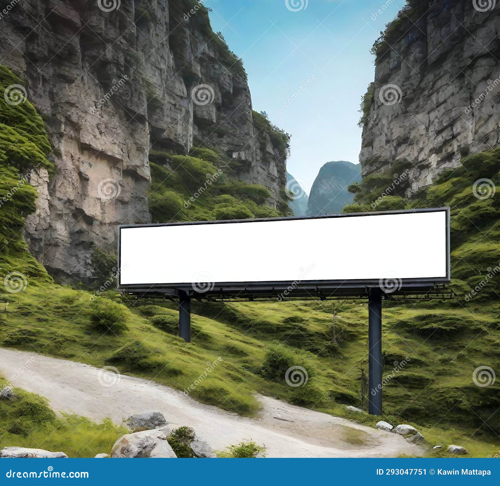 Billboard Blank Advertising Display Background Stock Illustration ...