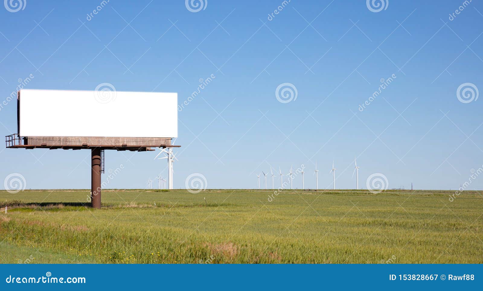 Billboard Blank on a Highway for Advertisement, Spring Sunny Day Stock ...