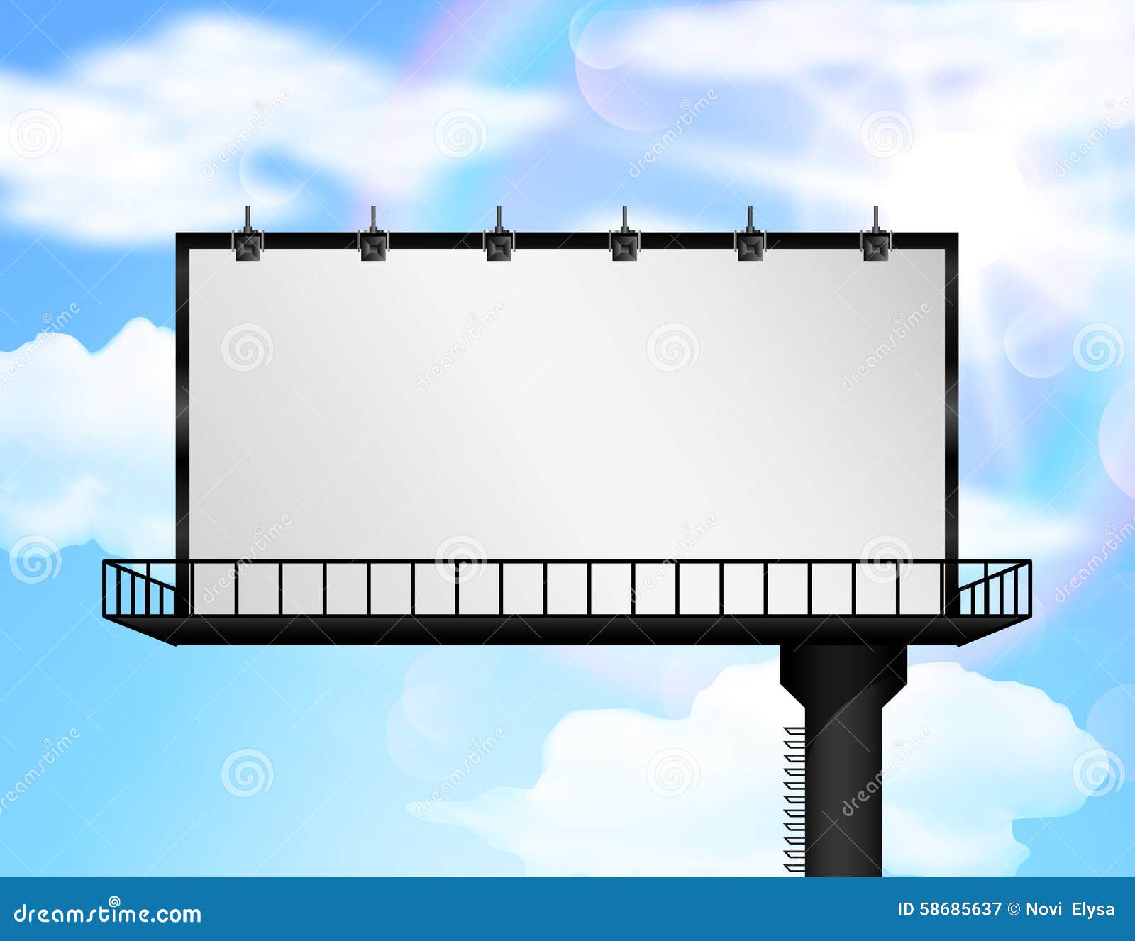 Billboard Blank For Outdoor Advertising Poster. Royalty-Free Stock ...
