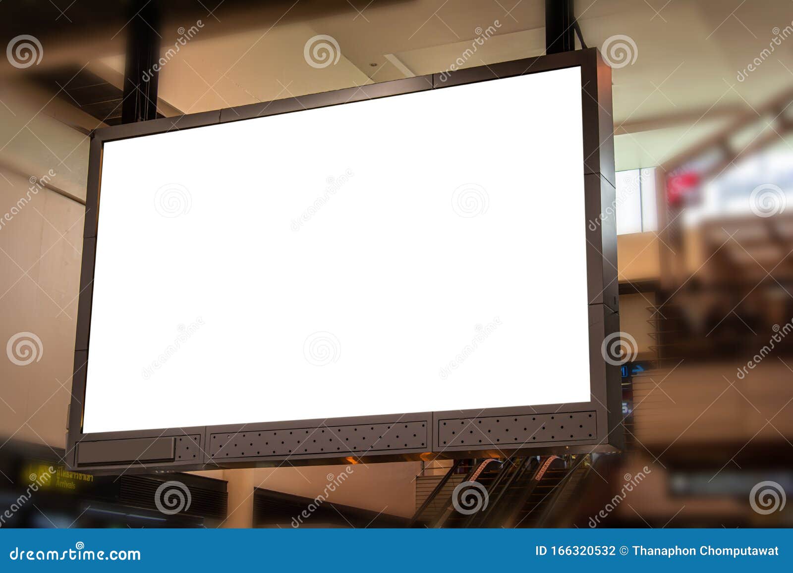 Billboard Blank In Terminal Royalty-Free Stock Image | CartoonDealer ...