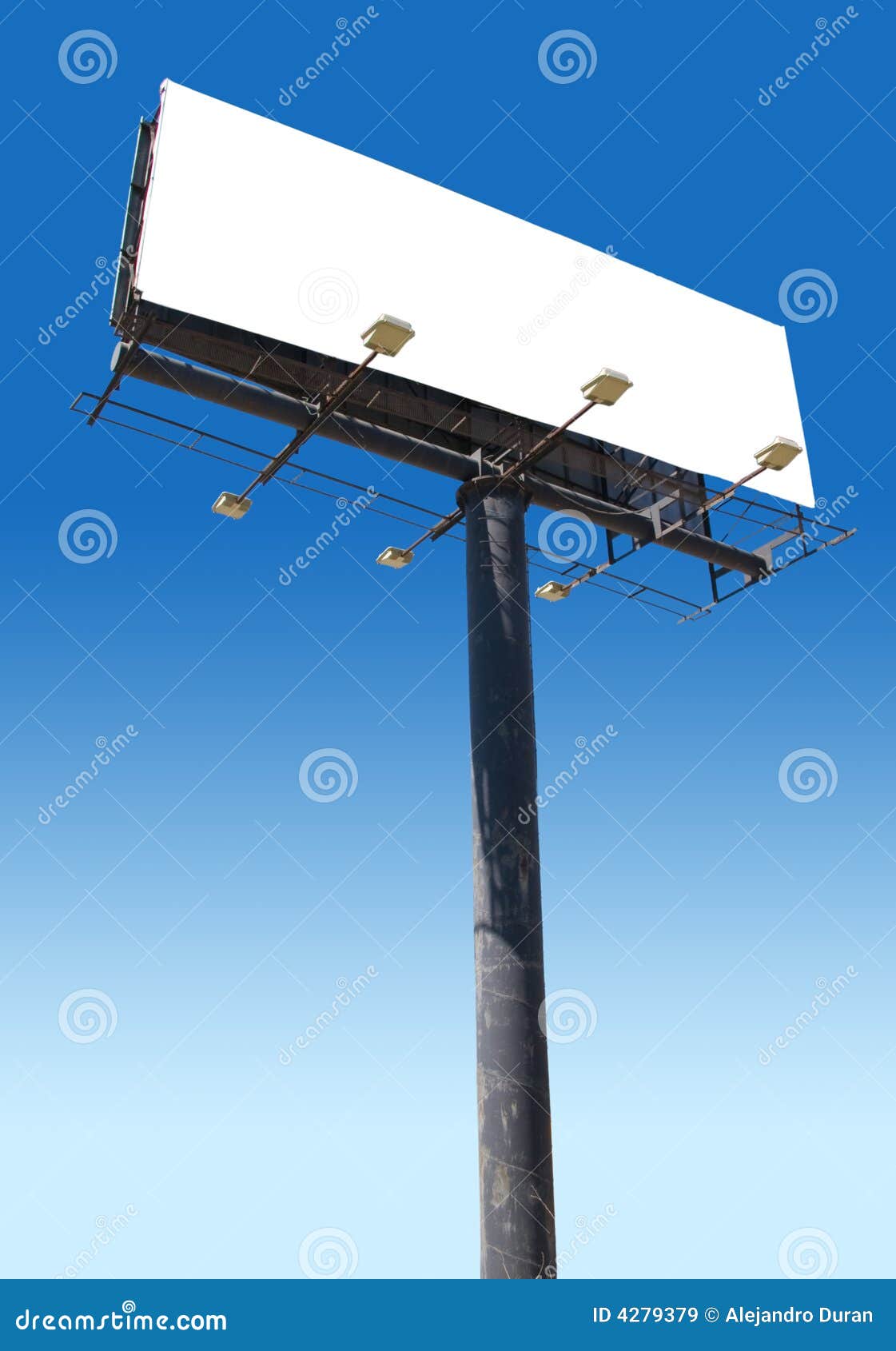 Billboard blue stock image. Image of business, clip, built - 4279379