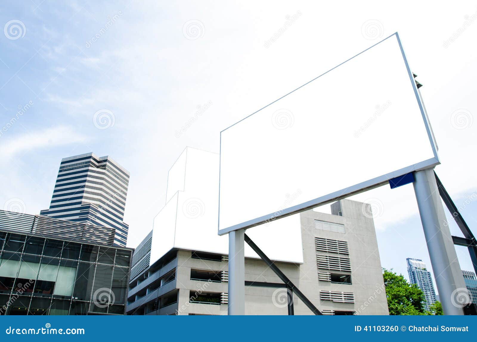 Billboard on the building. stock photo. Image of commercial - 41103260