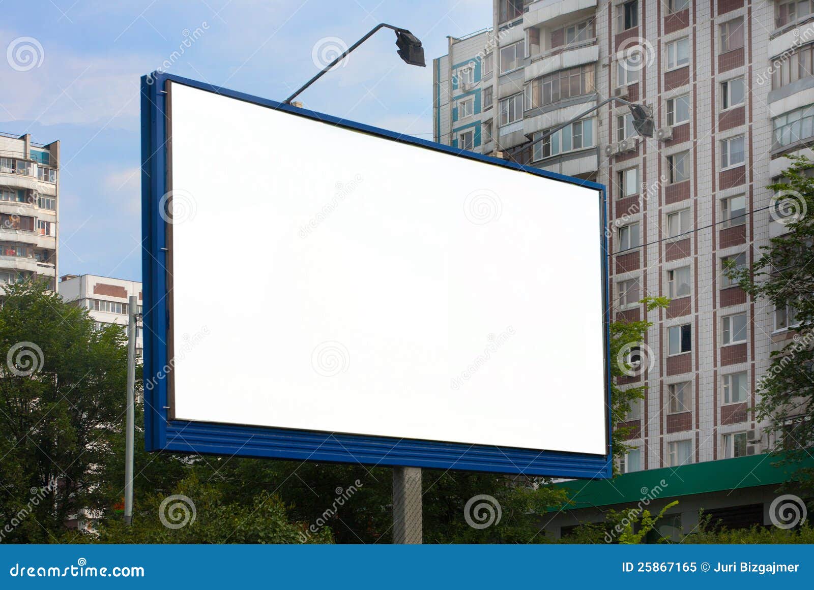 Billboard in city stock image. Image of advertising, sunlight - 25867165